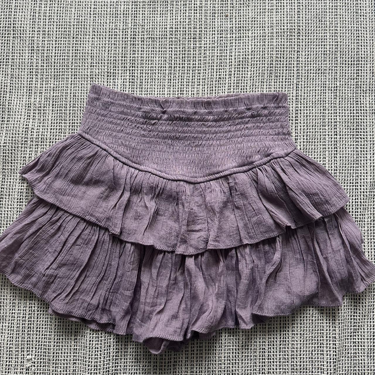 Superrr cute ruffle skort Stretchy waist Medium - Depop
