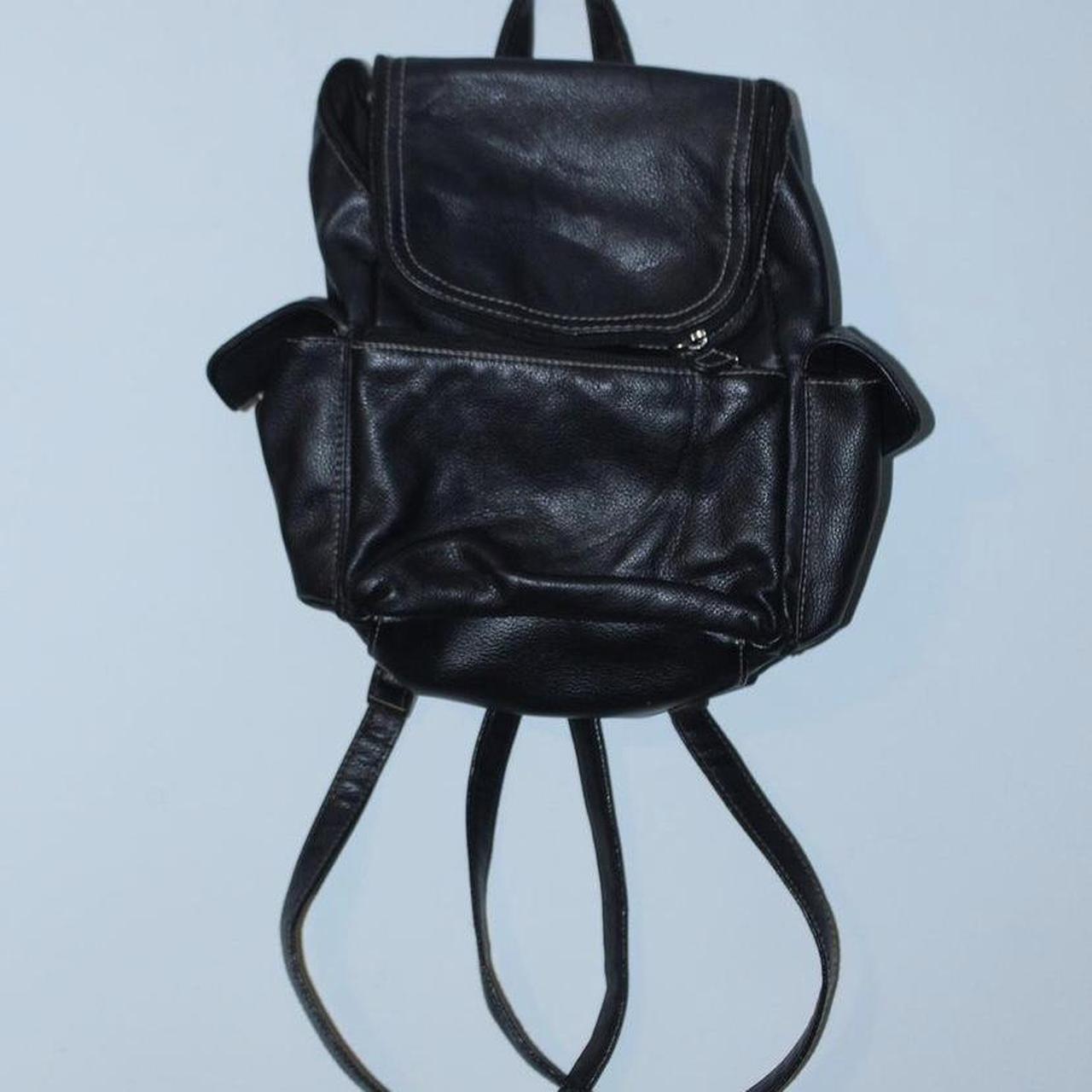 Merona faux leather mini backpack #backpack... - Depop