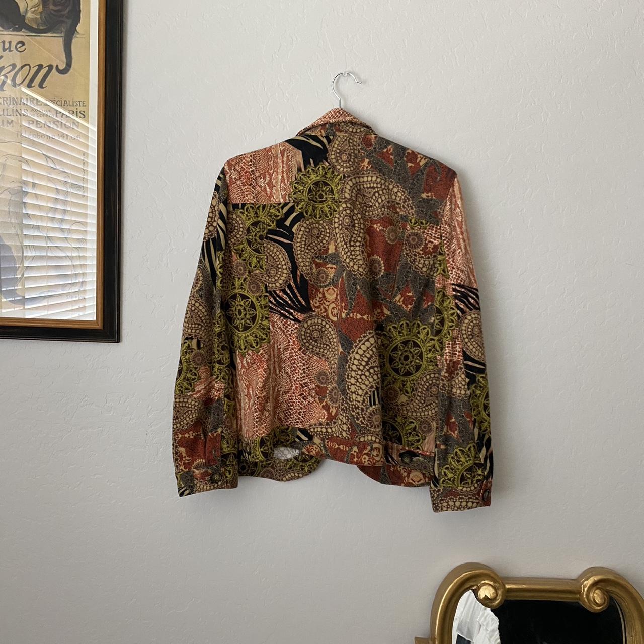 Fun paisley zebra attyre jacket - Depop