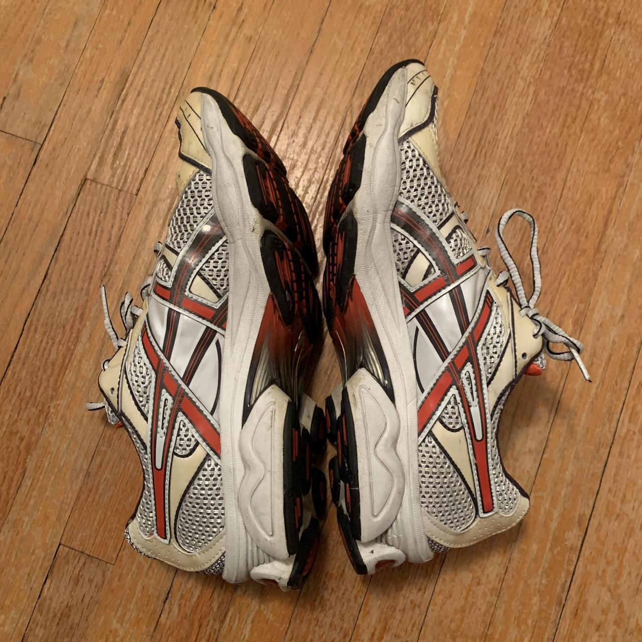 Vintage y2k asics gel platinum 4 shoes Size... - Depop