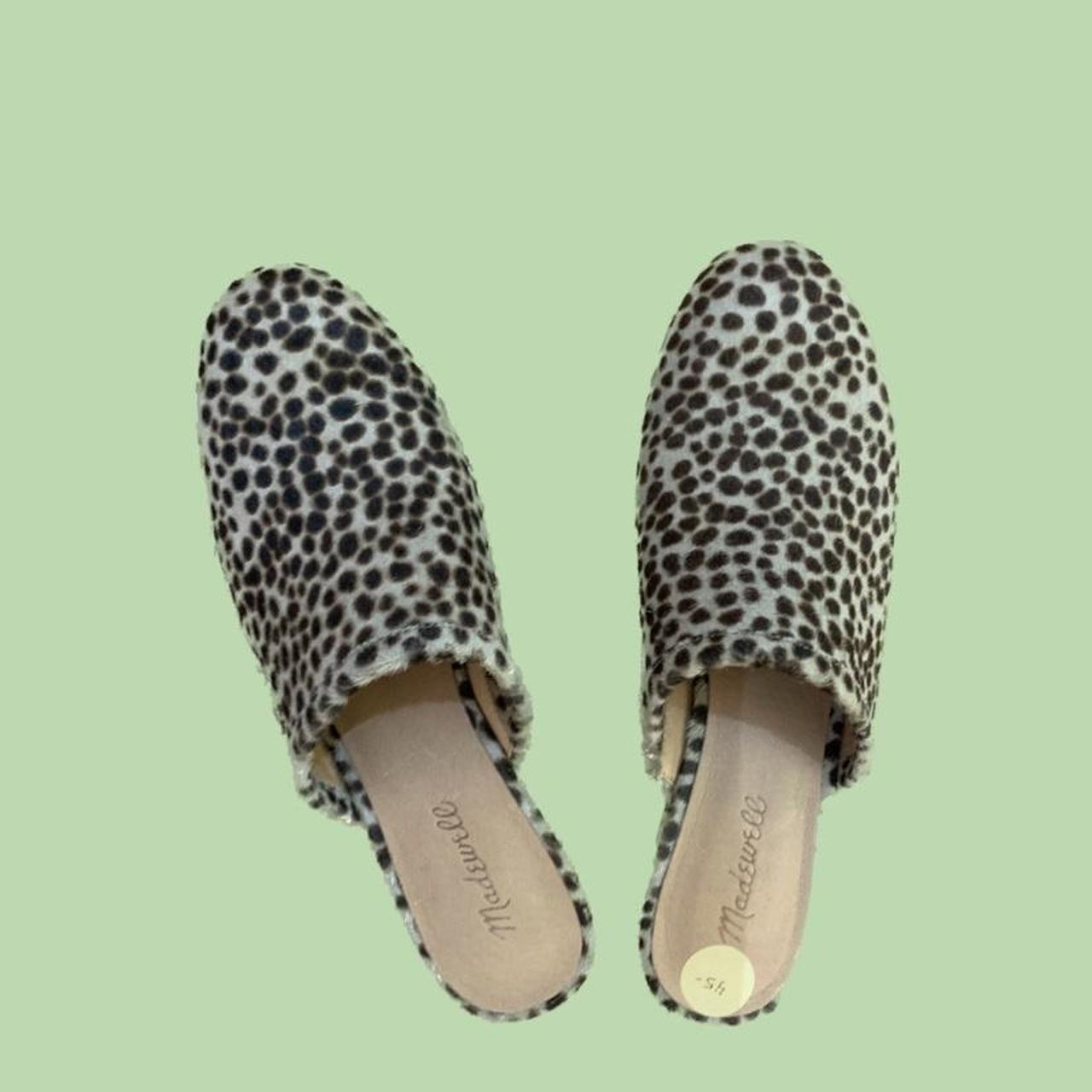 madewell cheetah clogs, slightly fuzzy!! lined with... - Depop