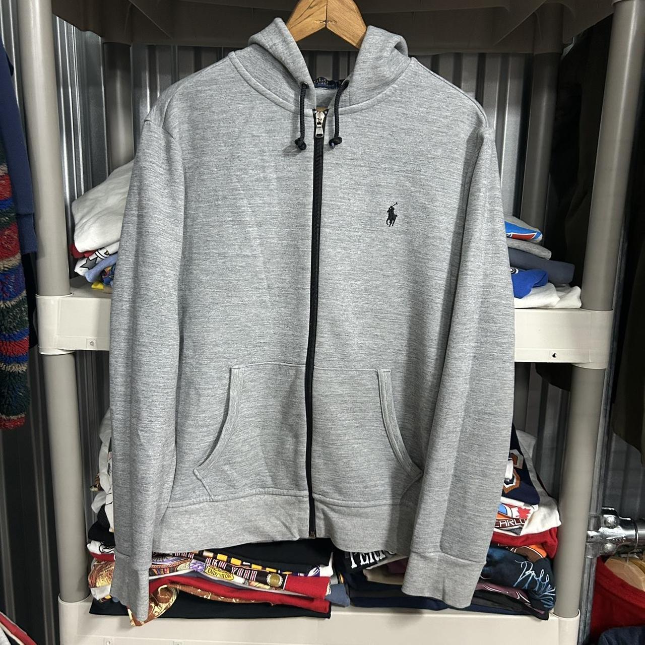 Y2K Polo Ralph Lauren Zip Up Hoodie Heavy Tech... | Depop