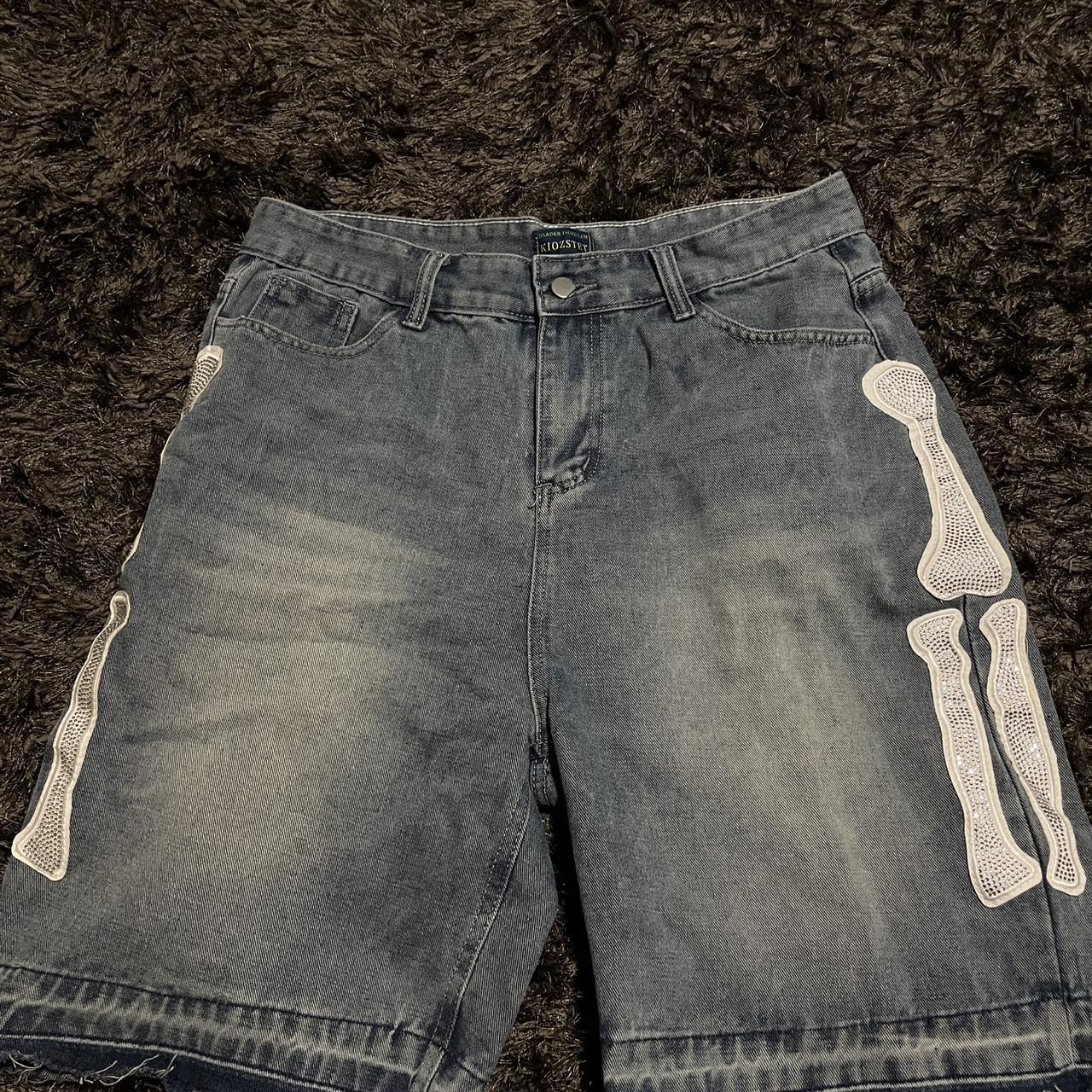 Skeleton jorts | Depop