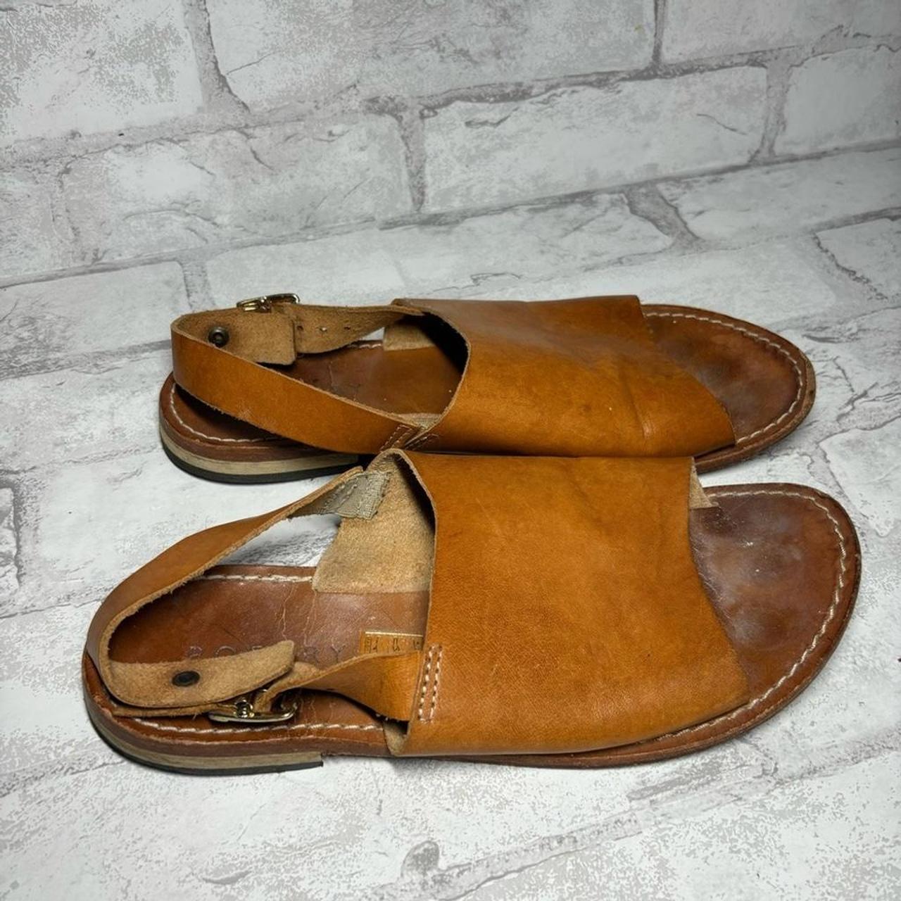 Poetry leather flat sandals size 7 women Made in... | Depop