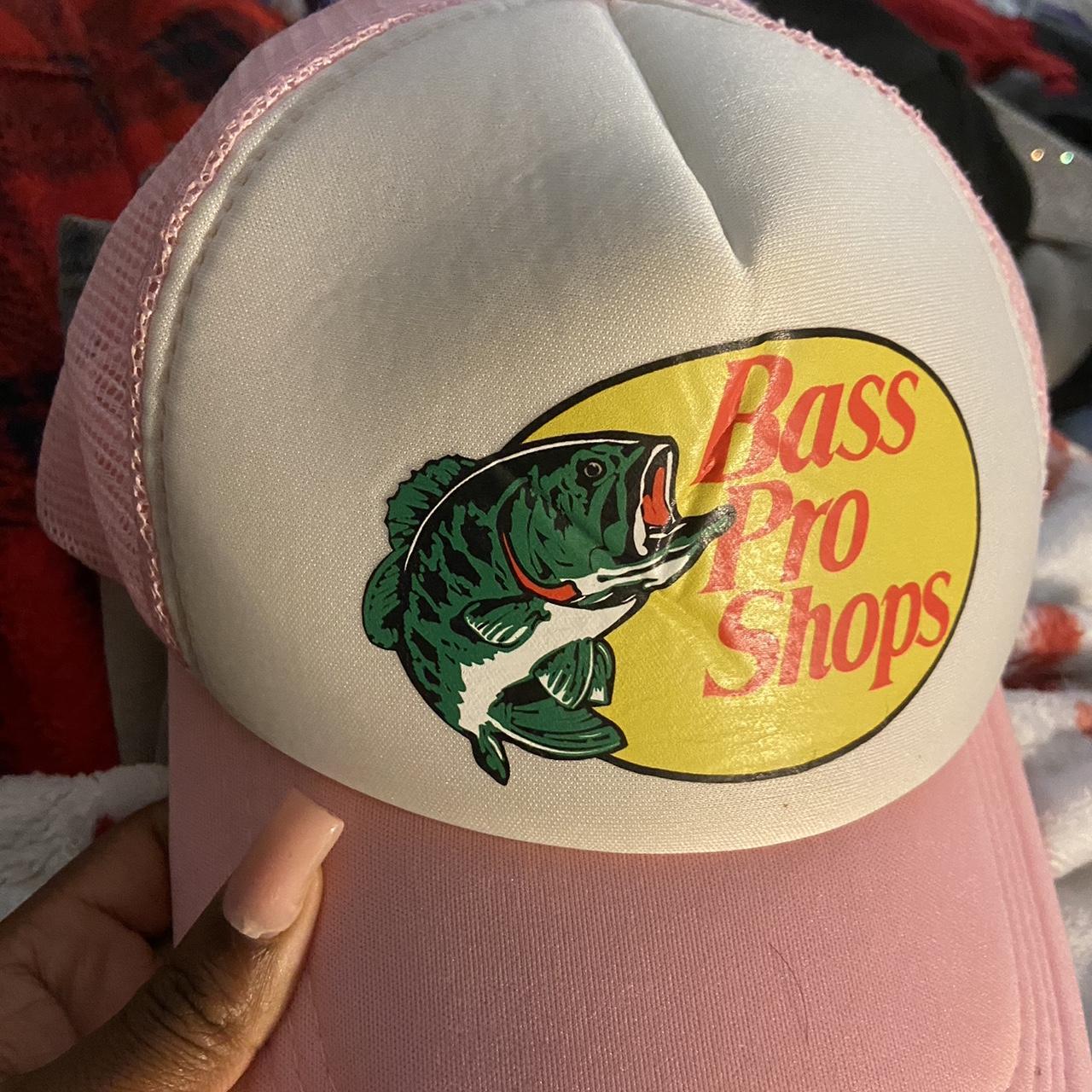pink bass pro hat - Depop