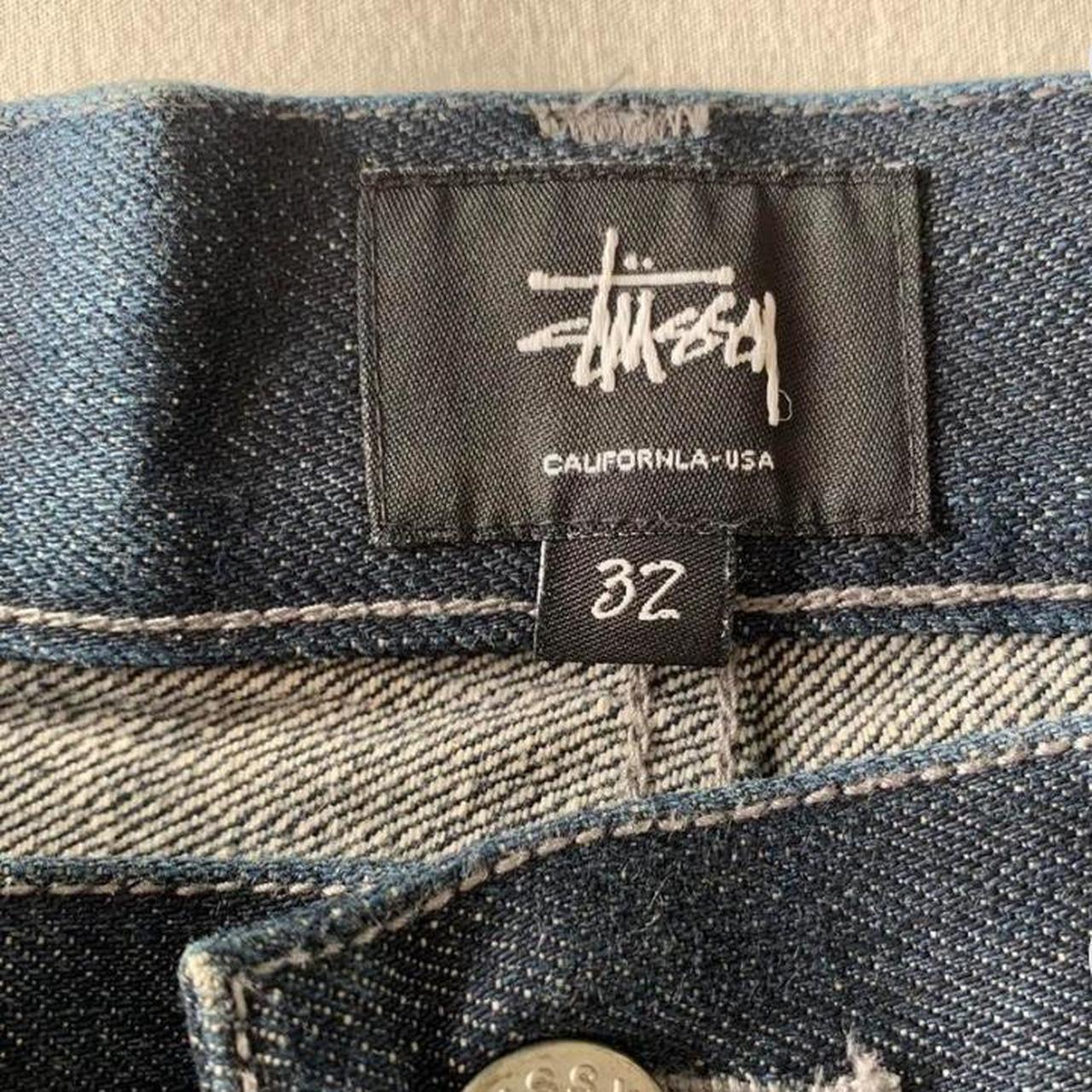 Authentic Vintage Stussy Print Jeans -Size 32 label... - Depop