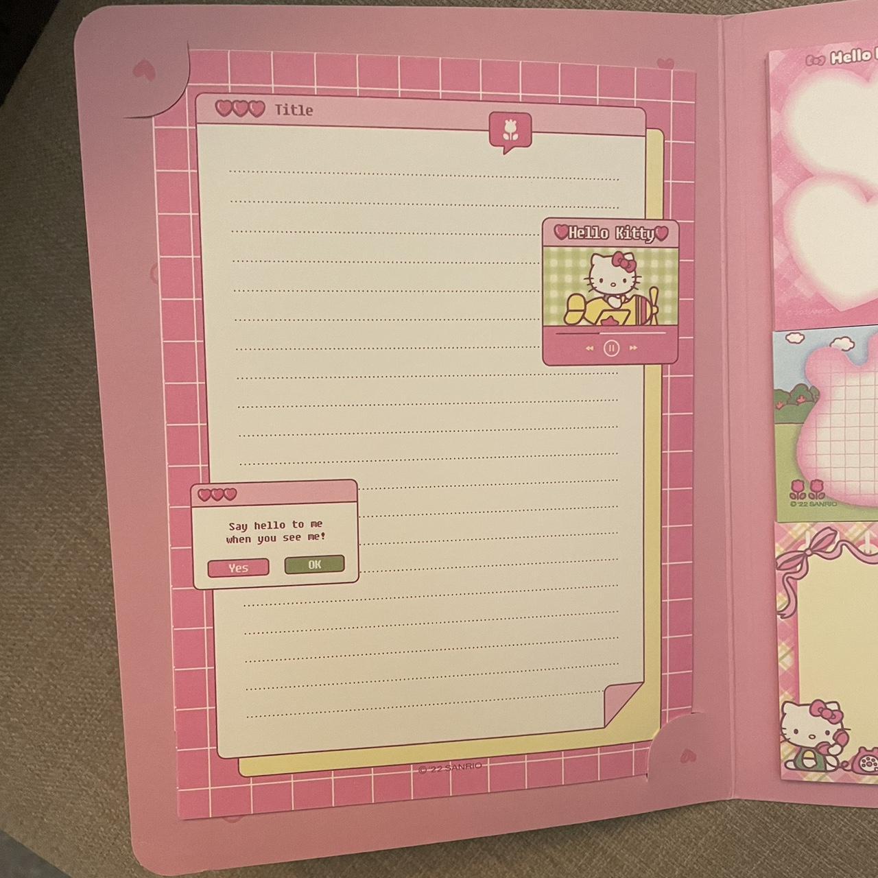 Hello Kitty Sticky Memo Book. Comes with all... - Depop