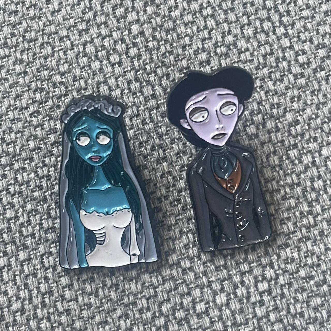 Corpse Bride Pin Set. Comes with both pins as a... - Depop