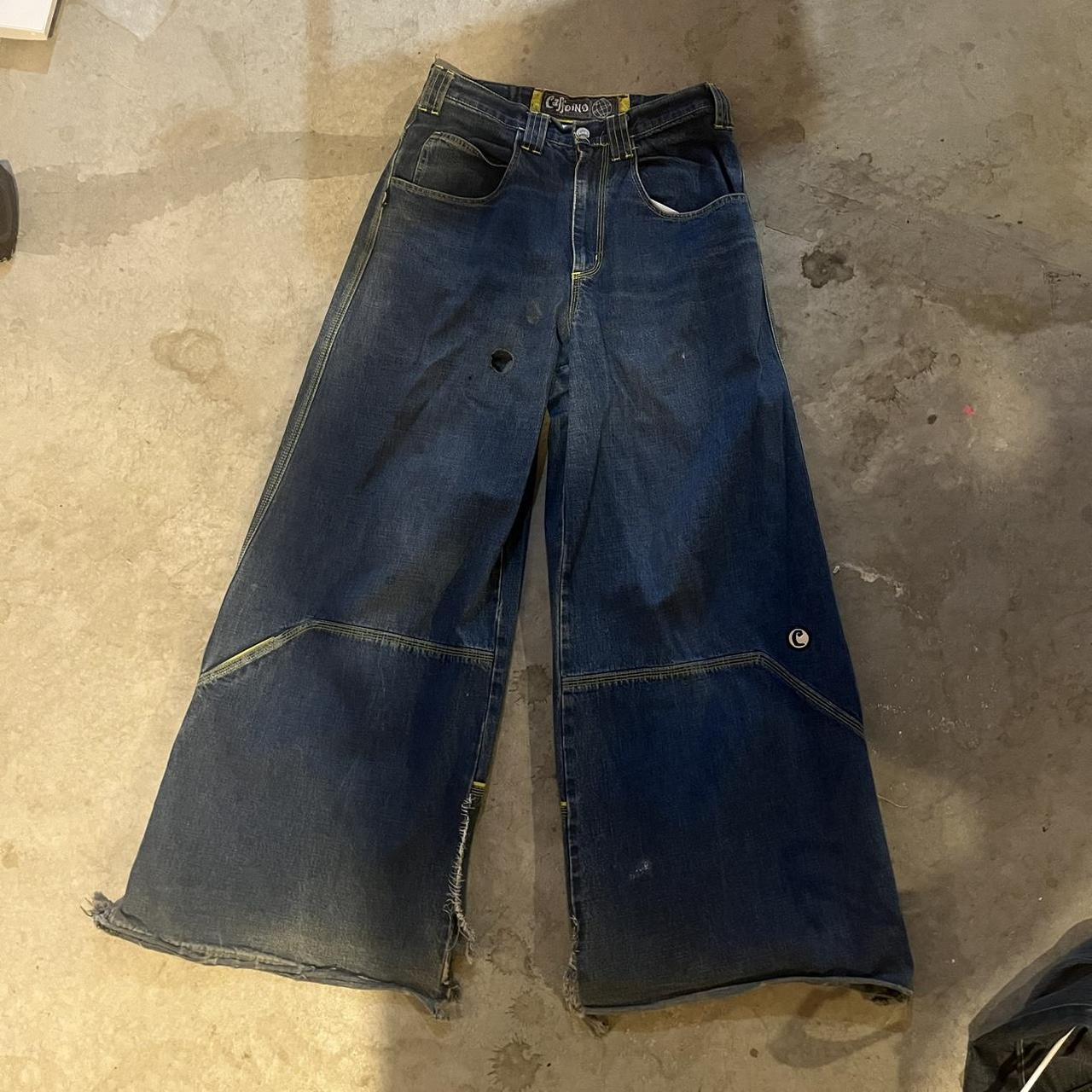 Caffeine rave pants Small burn hole on thigh... | Depop