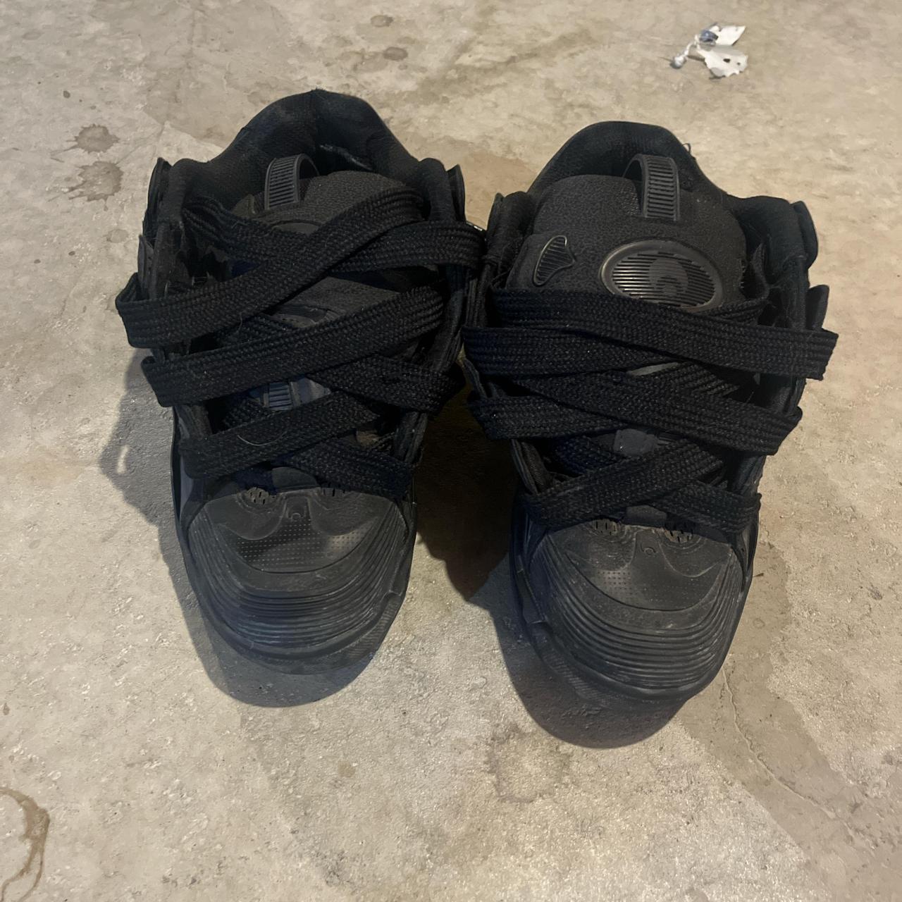 Black and grey chunky Osiris D3 skateboarding... | Depop