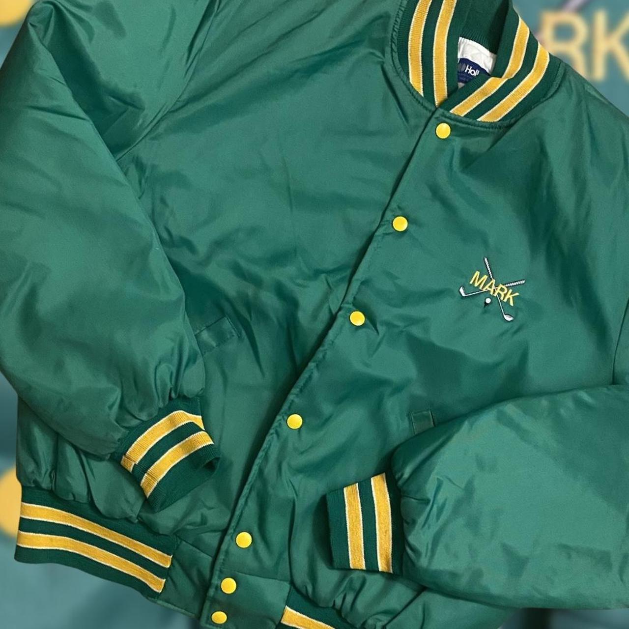 Men's Green and Yellow Jacket | Depop