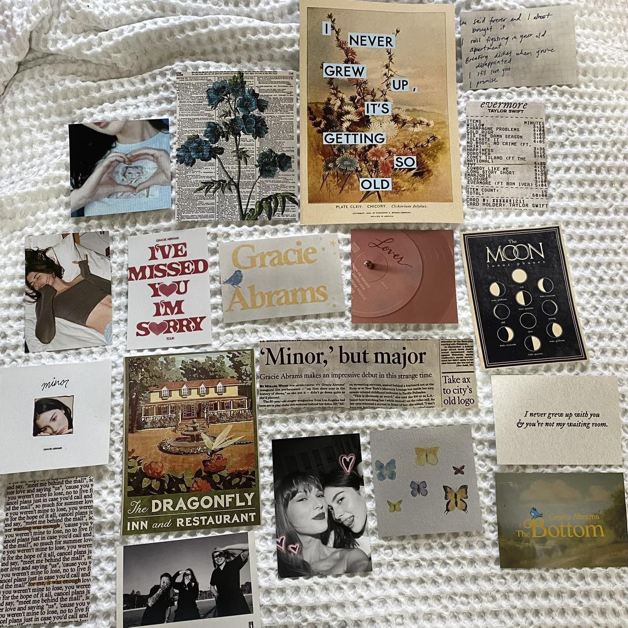 custom gracie abrams and taylor swift wall collage... | Depop