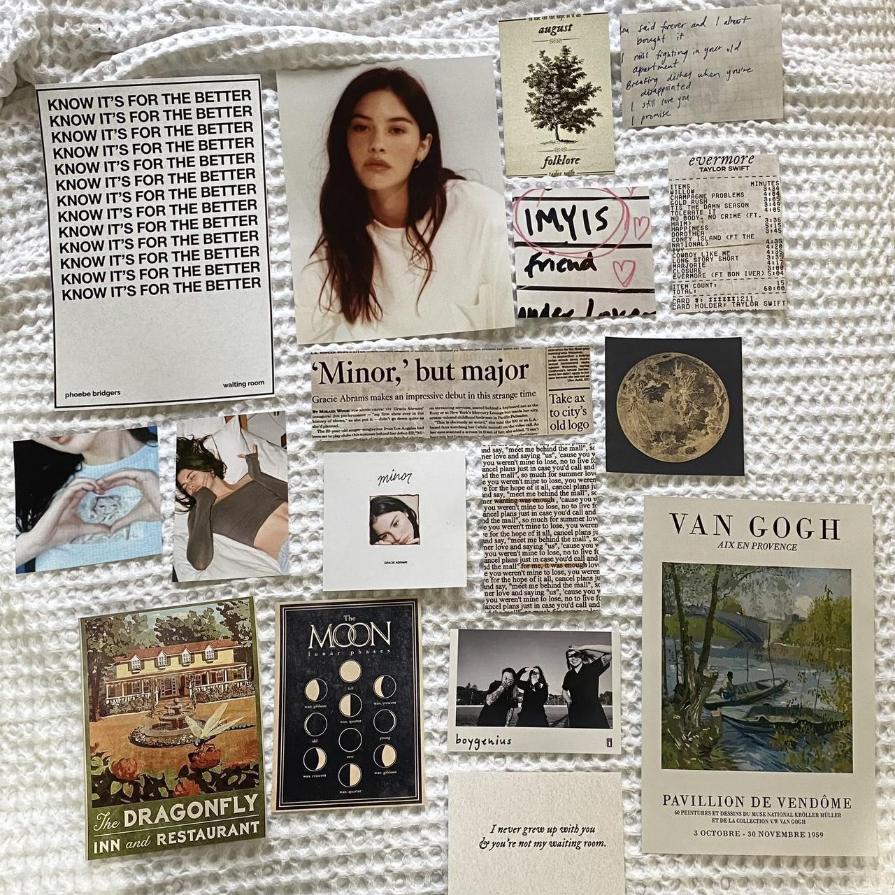 custom gracie abrams and taylor swift wall collage... | Depop