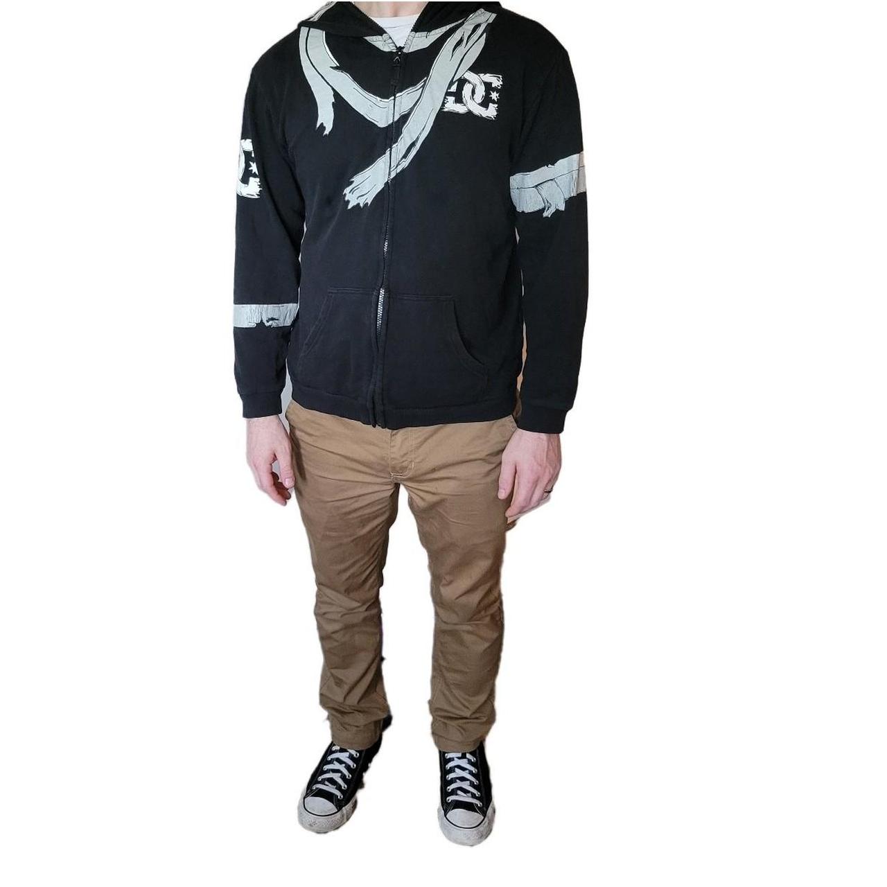 🕸DC sweater with zip up hood mask🕸 ️Vintage Y2K... - Depop