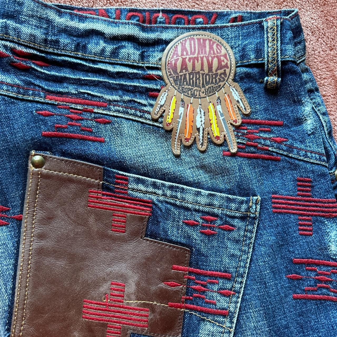 Akademiks Native Warriors Jean Extremely dope pants... - Depop