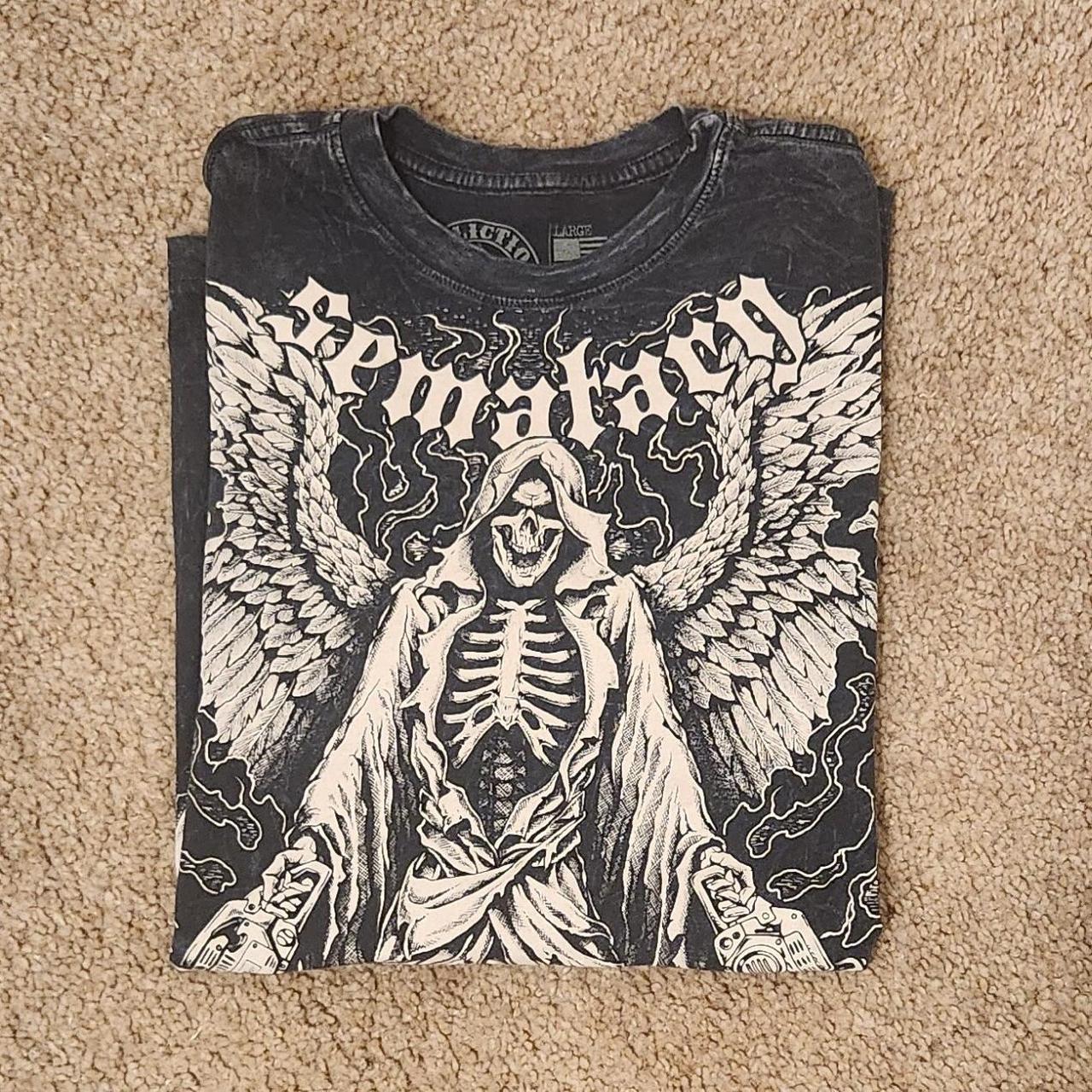 Large, limited edition Affliction x Semetary/haunted... | Depop