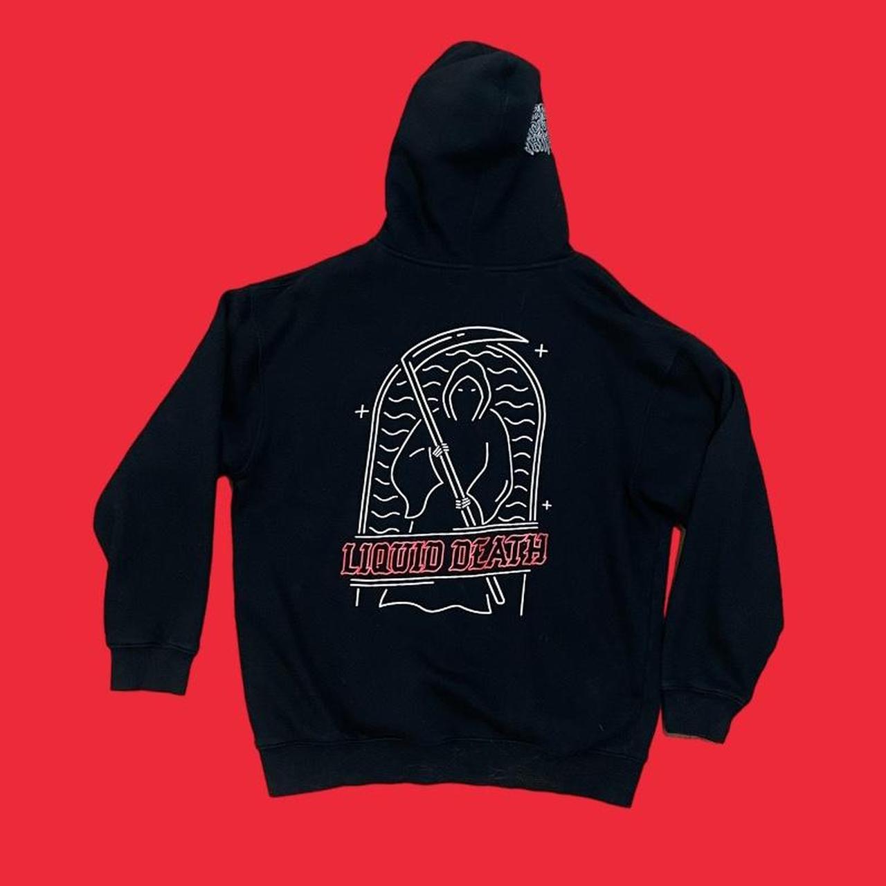 Liquid Death Hoodie - Depop