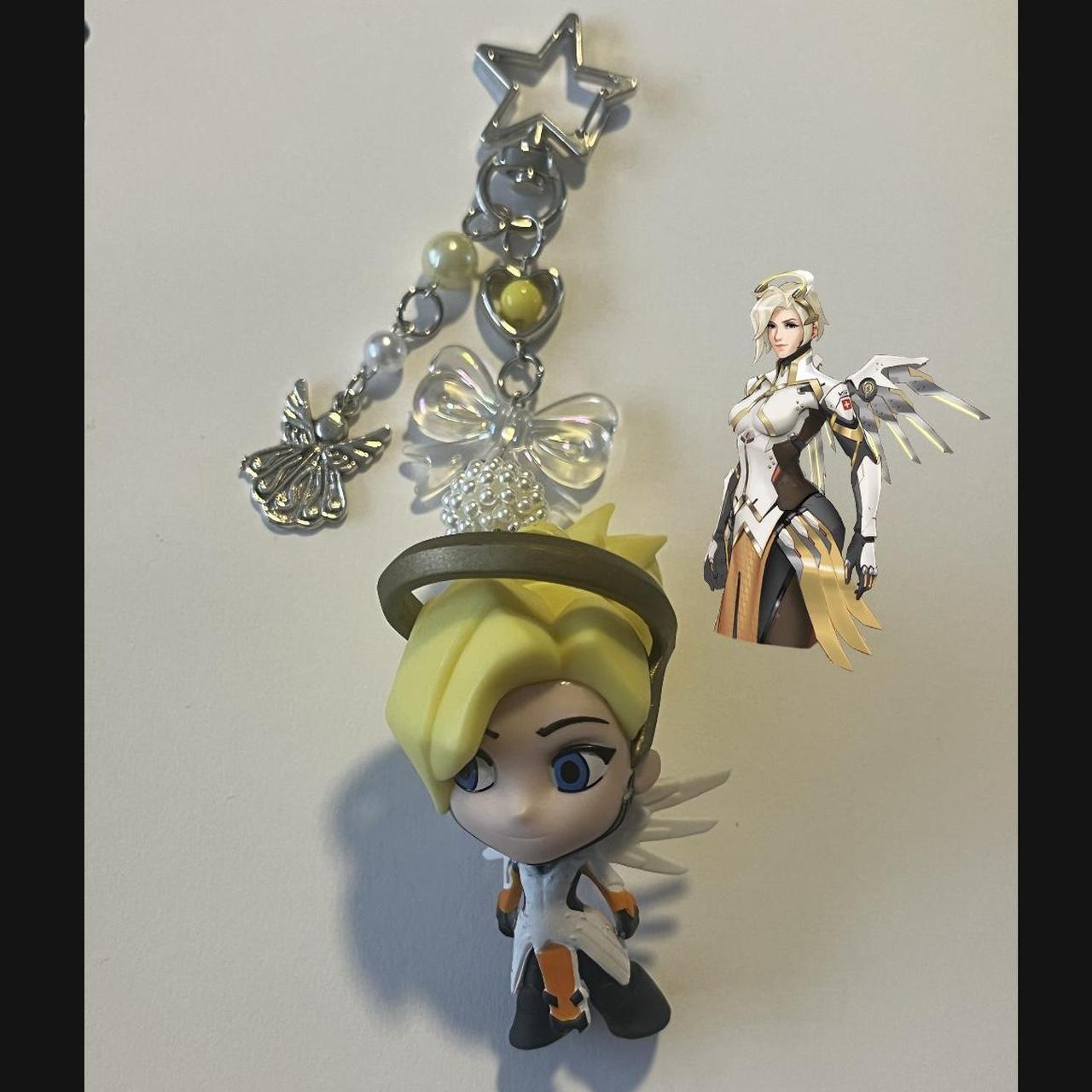 Overwatch Mercy keychain Made from a double... - Depop