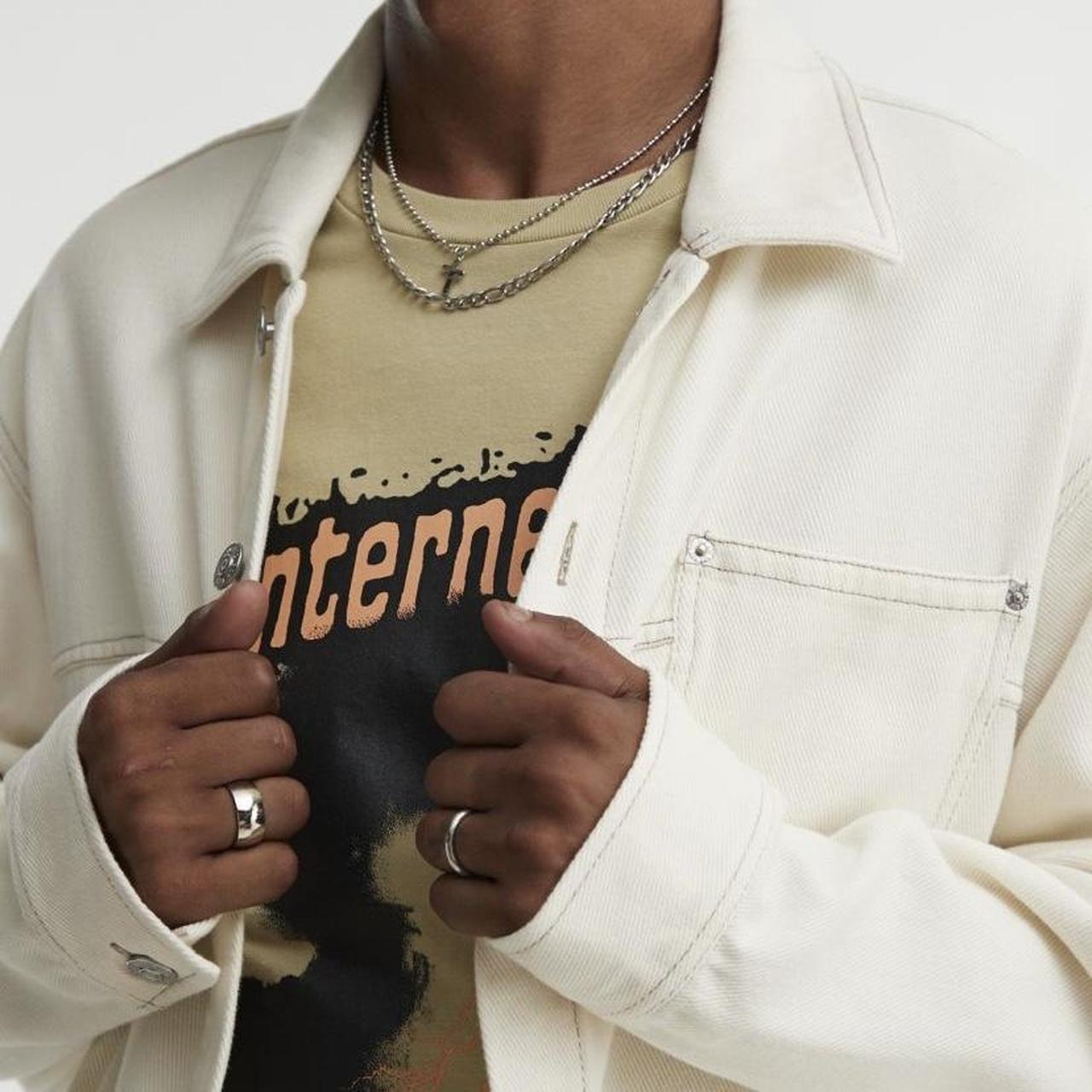 BDG Bristol Twill Work Jacket in Cream from Urban... - Depop