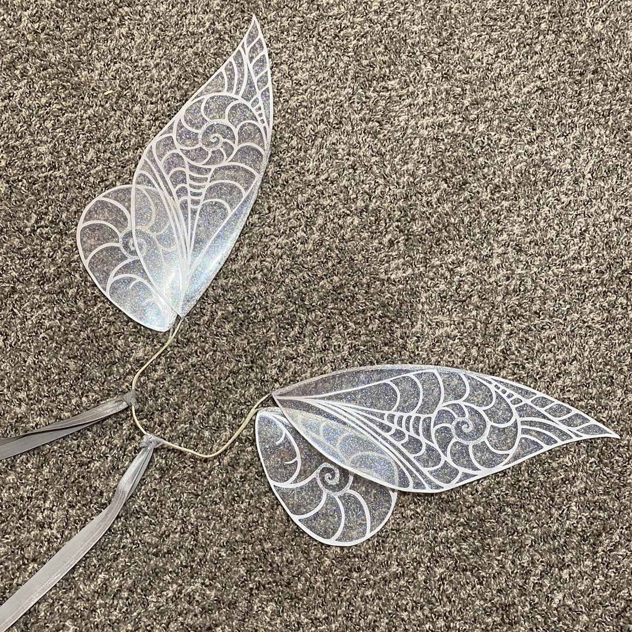 Fairy / Faircore SUPER SPARKLY silver fairy wings.... - Depop