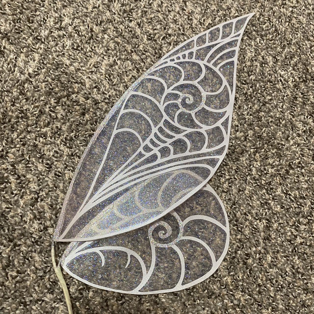 Fairy / Faircore SUPER SPARKLY silver fairy wings.... - Depop