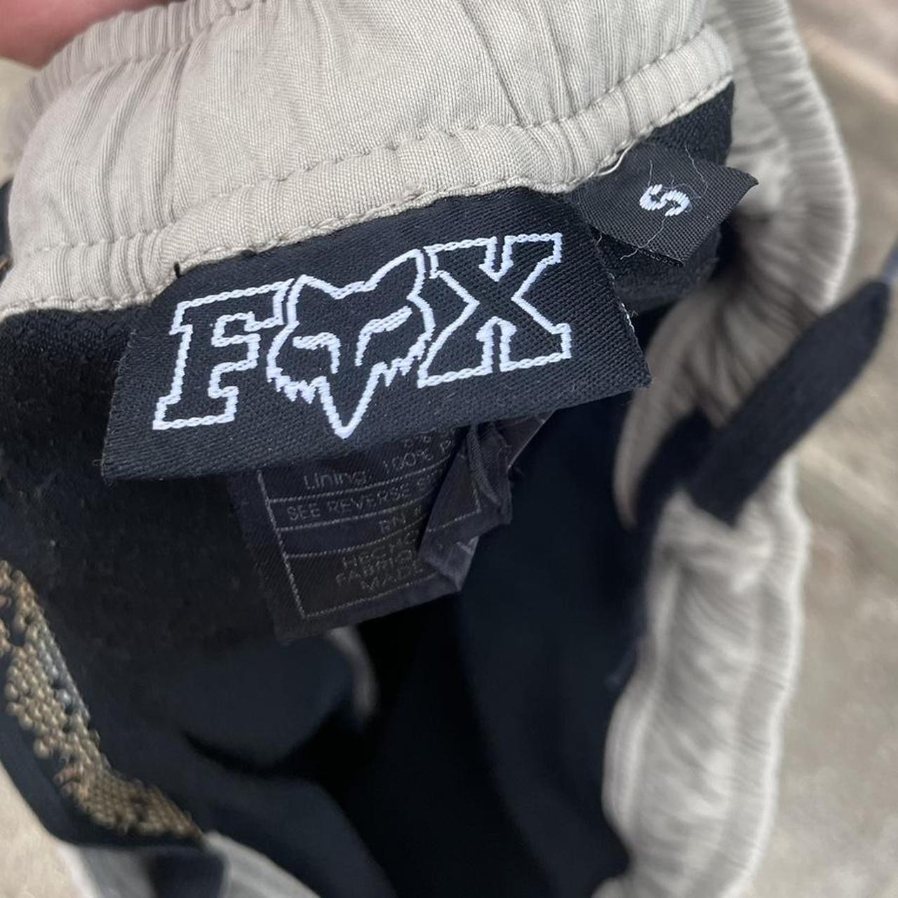 y2k fox racing cargo style motorbike shorts with... - Depop