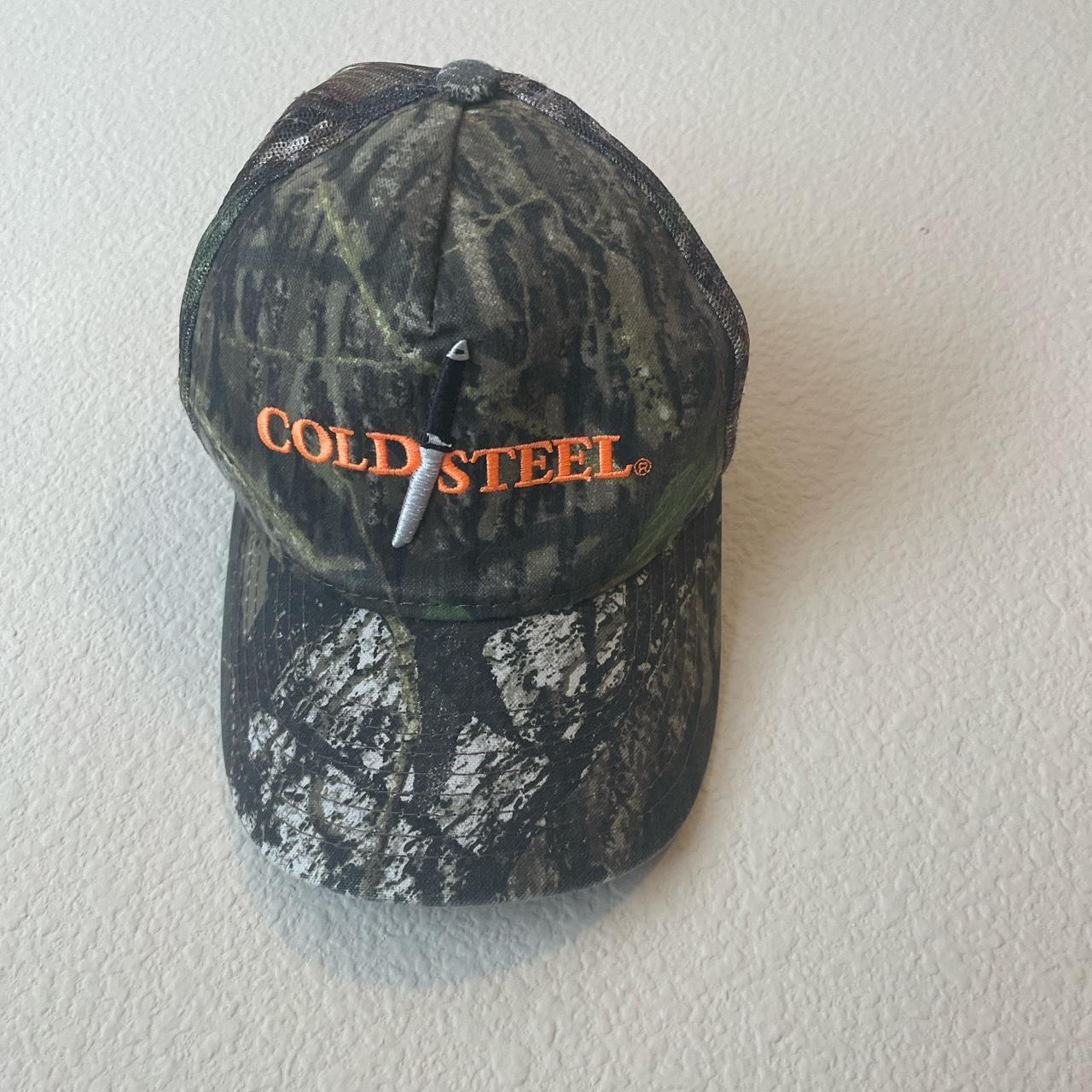 Custom camo hunting hat “Cold Steel”. Adjustable back - Depop