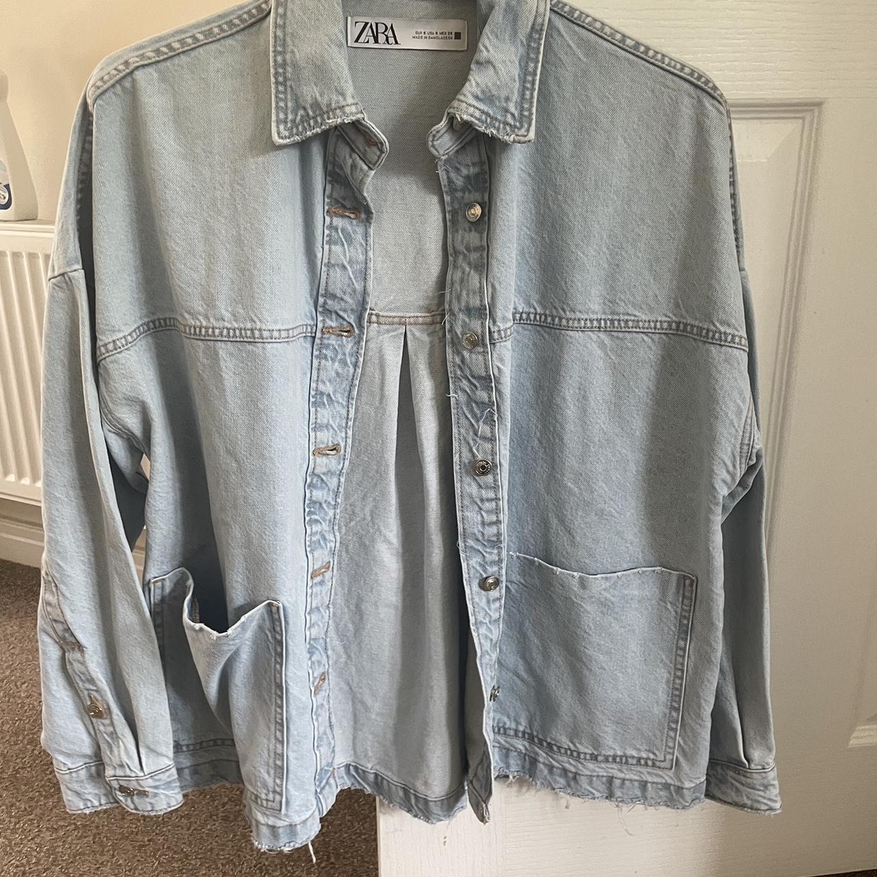 Zara Women's Blue Jacket | Depop