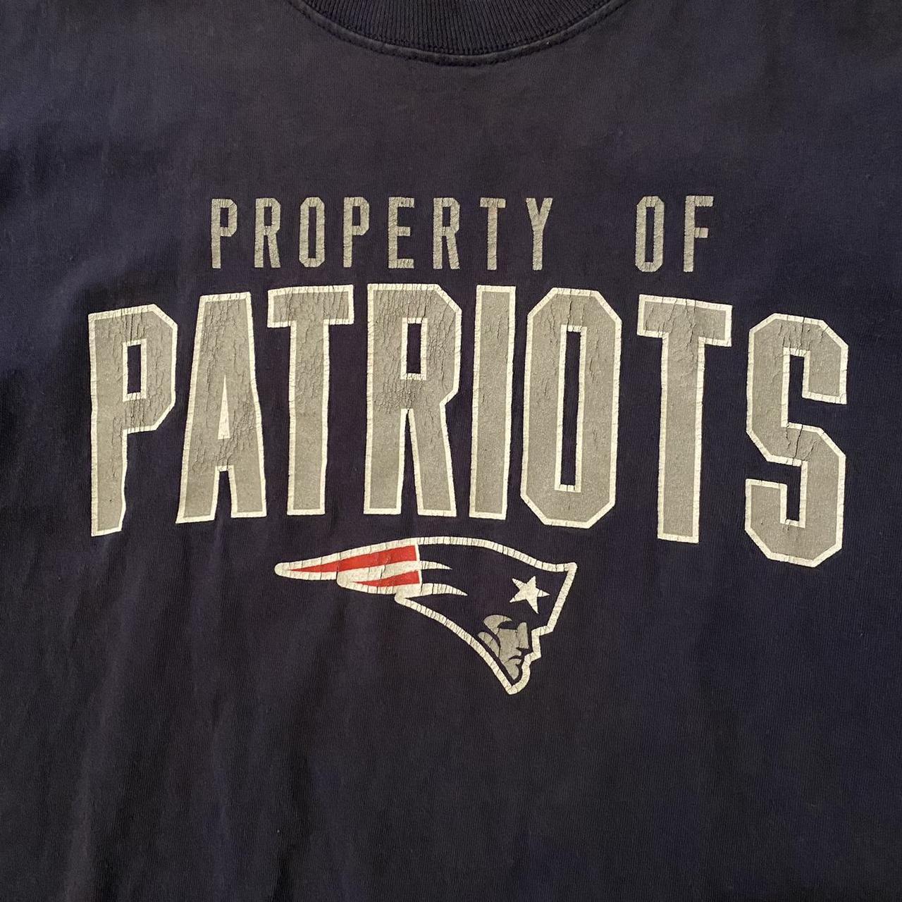 Large Reebok Patriots Shirt NFL Property of... - Depop