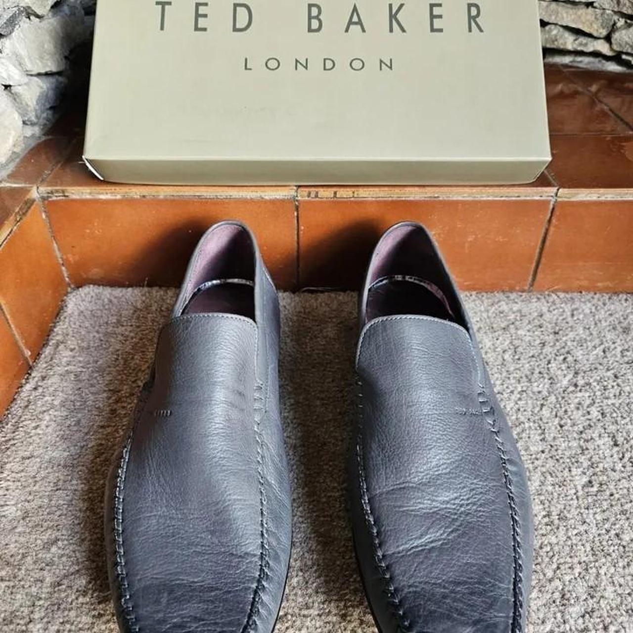 Mens Ted Baker Chuchip Loafers / Shoes, Grey, UK... - Depop