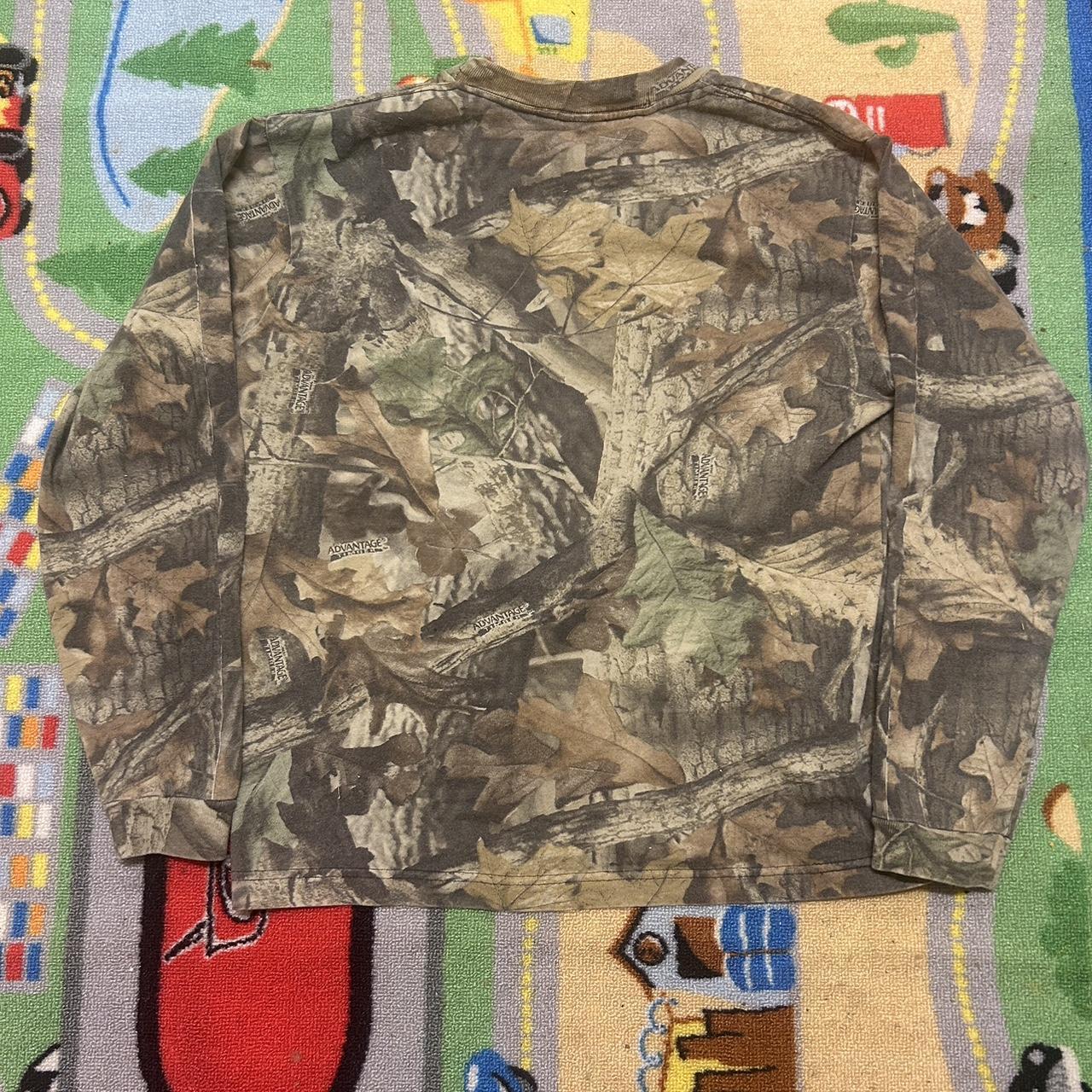 Vintage RealTree Camo Long Sleeve Pocket Tee No Tag... - Depop