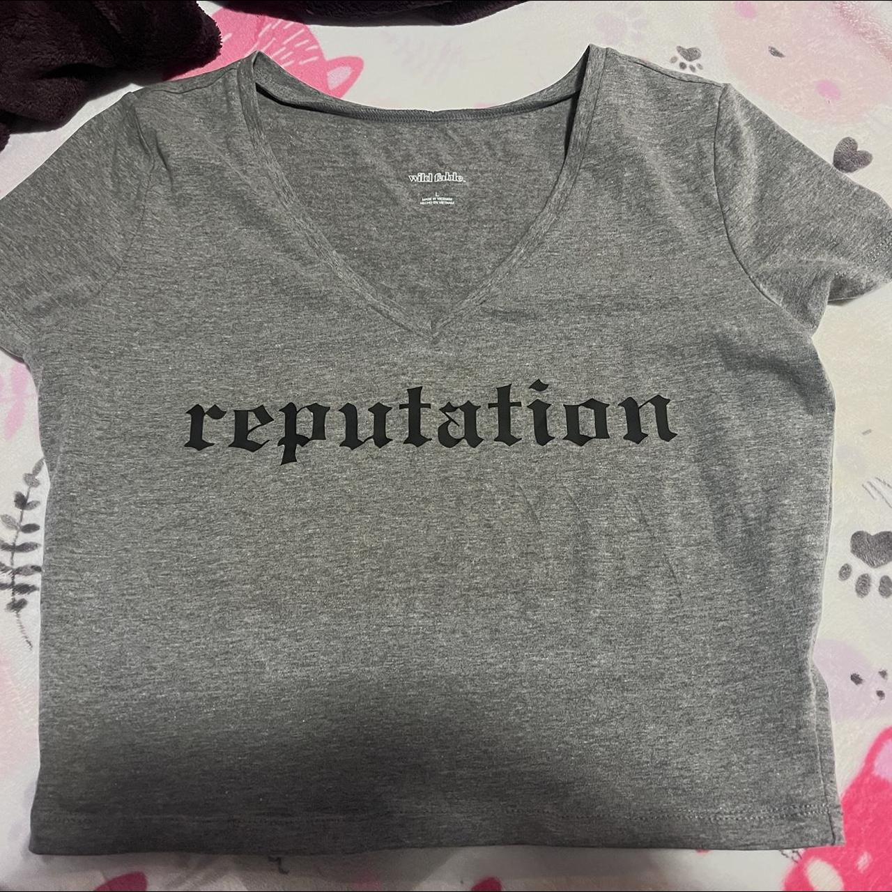 taylor swift reputation crop top! i made this shirt... - Depop