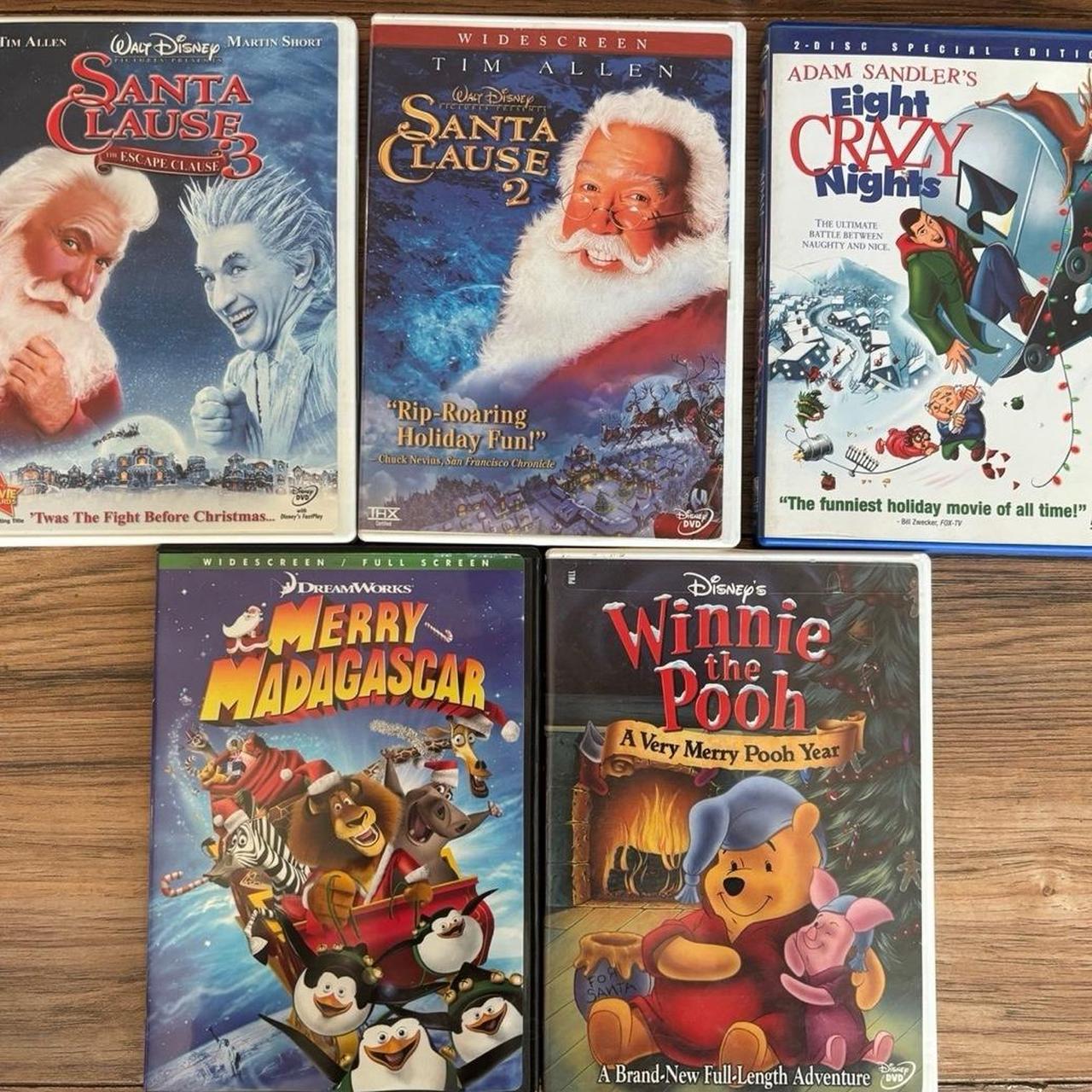 Disney Christmas DVD bundle featuring Santa Clause 1... | Depop
