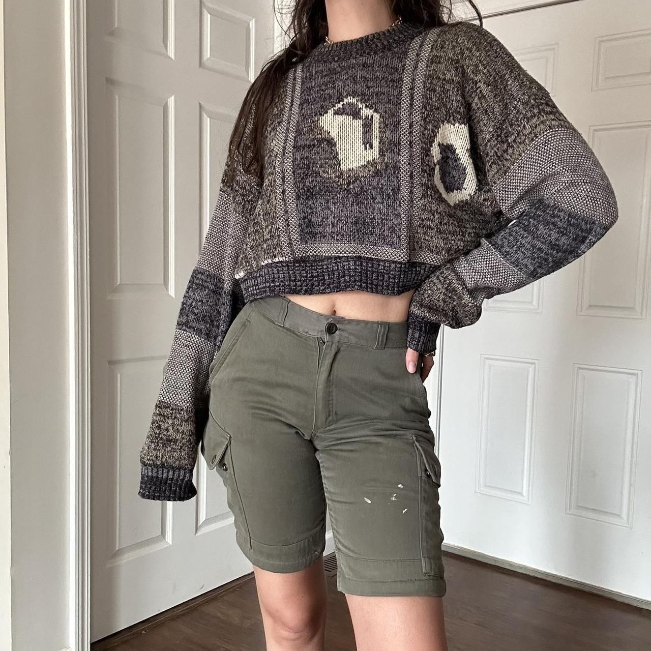 Vintage Generra Cropped Sweater 18” long 19.5”... - Depop