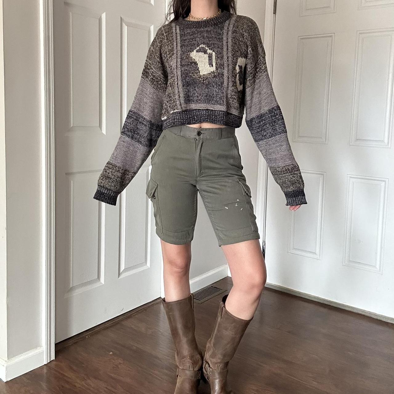 Vintage Generra Cropped Sweater 18” long 19.5”... - Depop