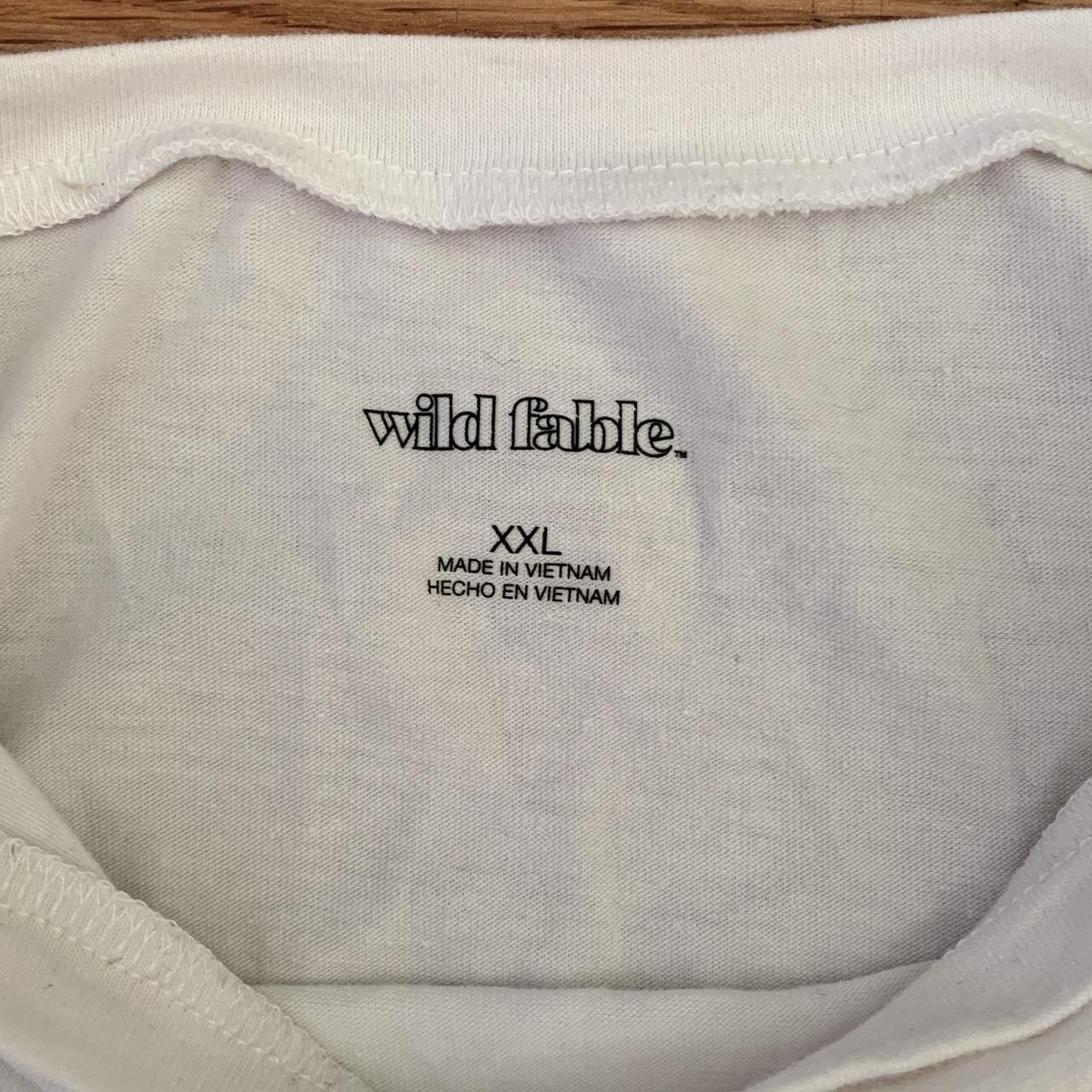 Wild Fable Women's White Crop-top | Depop