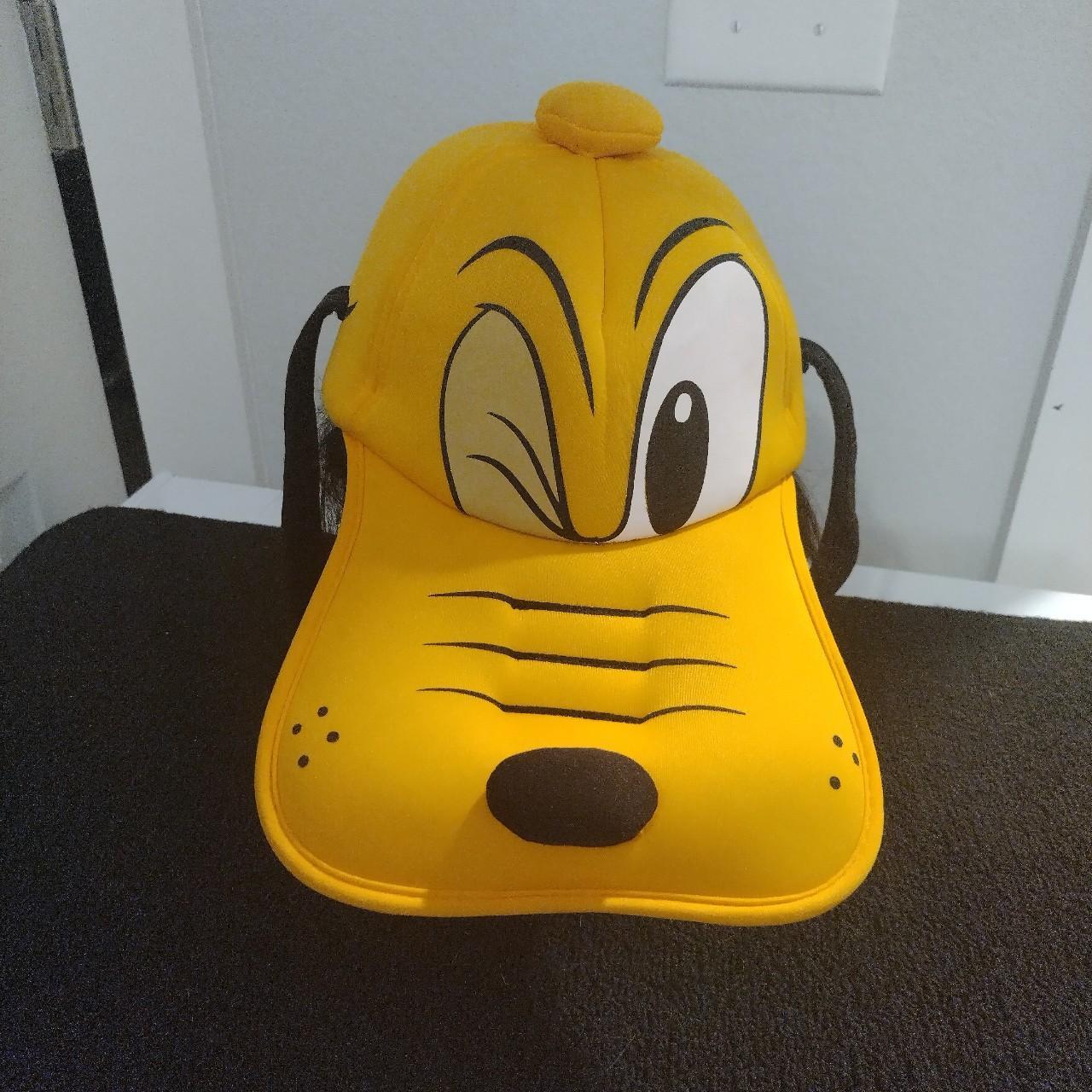 Disney Parks Winking Pluto Hat Cap 3D with Ears,... - Depop