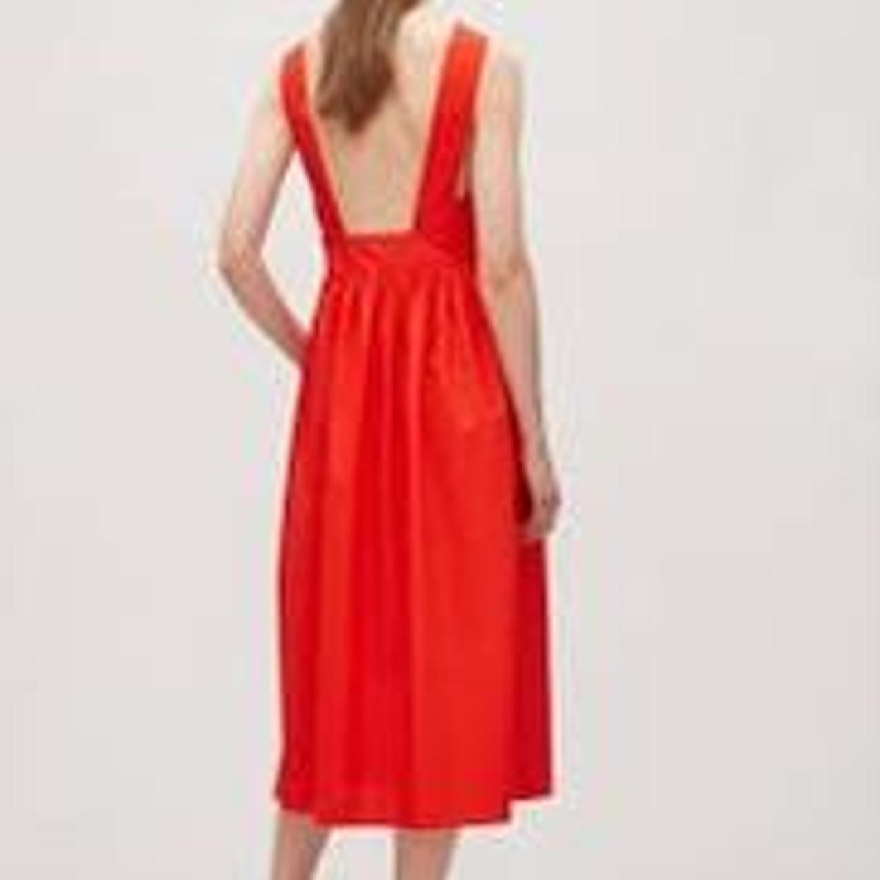 New with tags COS shoulder strap dress in bright... - Depop