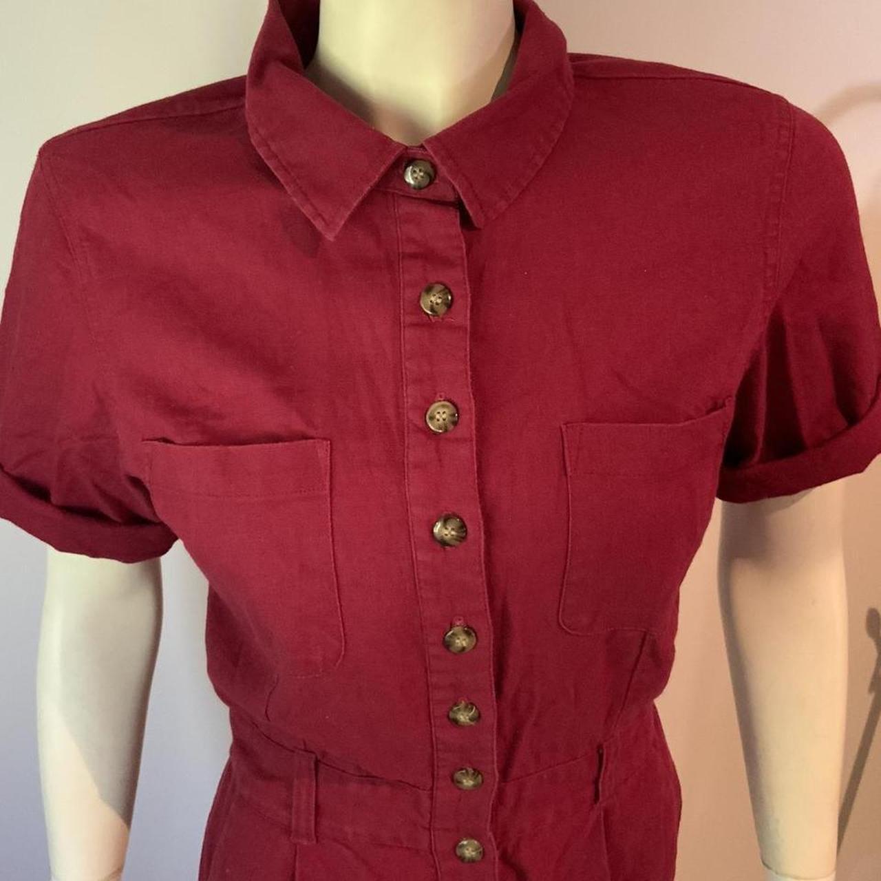 Cherry red boiler suit 🍒 Fabric is a thick cotton... - Depop