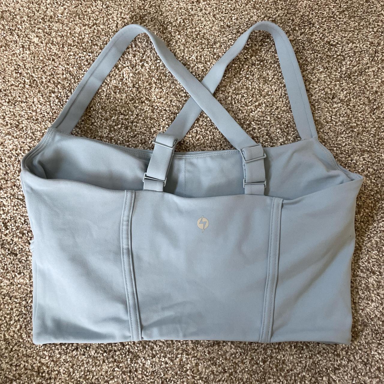 Popflex Daphne Corset Crop Top - Blue Storm - like... - Depop