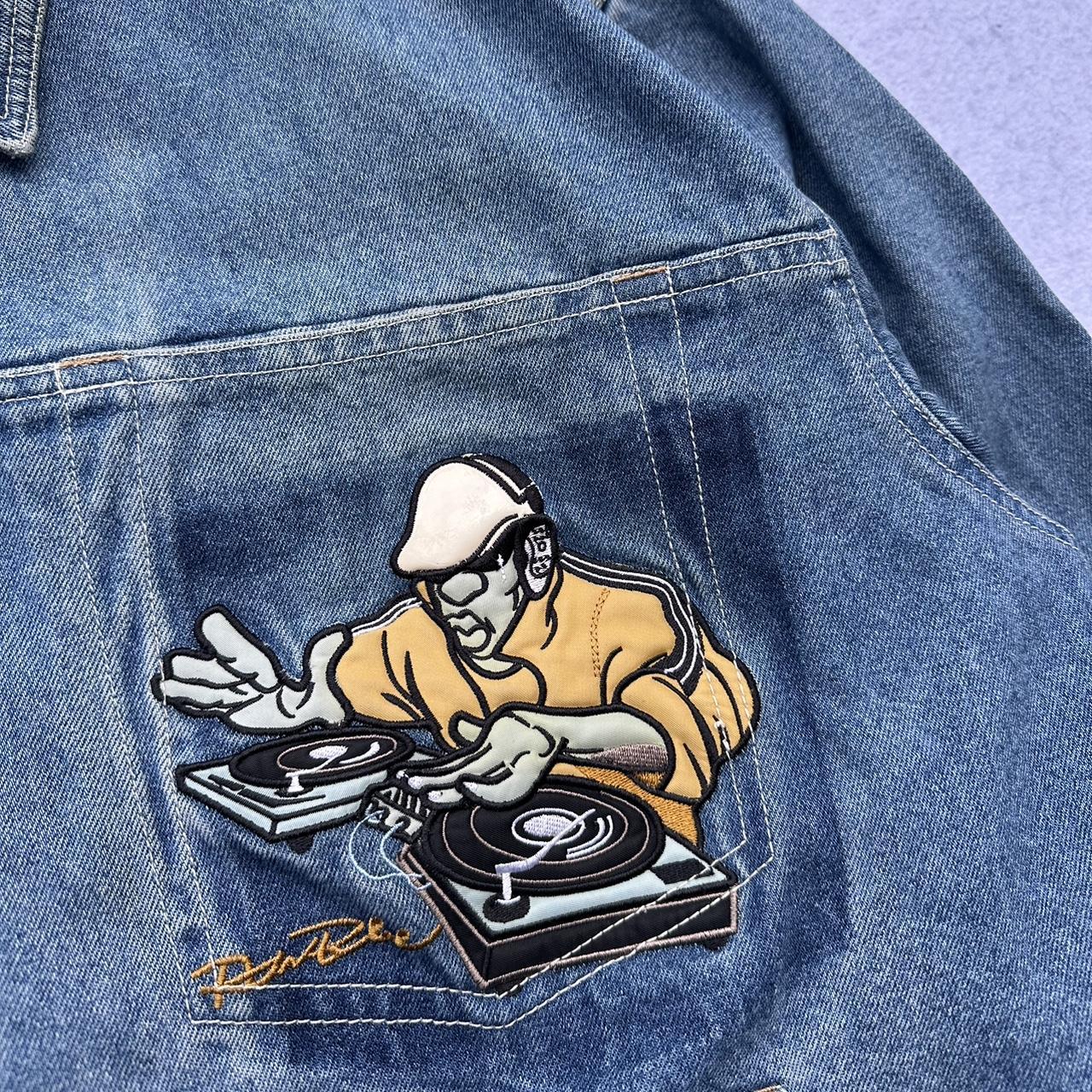 Vintage NYC Soul Embroidered Hip Hop Baggy Y2K... - Depop