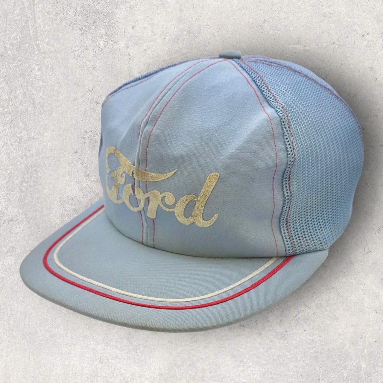 Vintage Ford Trucks Trucker Hat 80s Script Well worn. - Depop