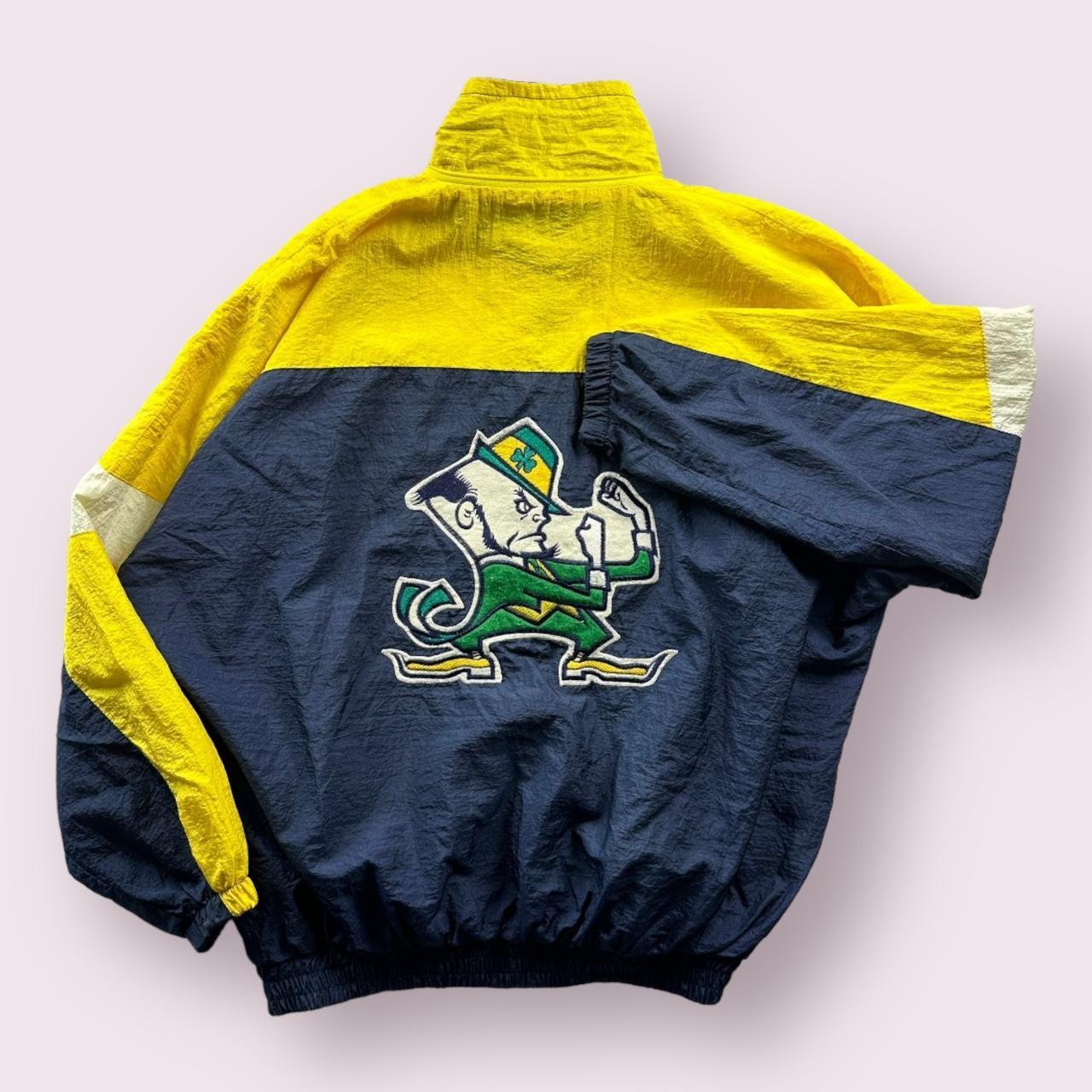 Vintage Notre Dame Fighting Irish Windbreaker Jacket... - Depop