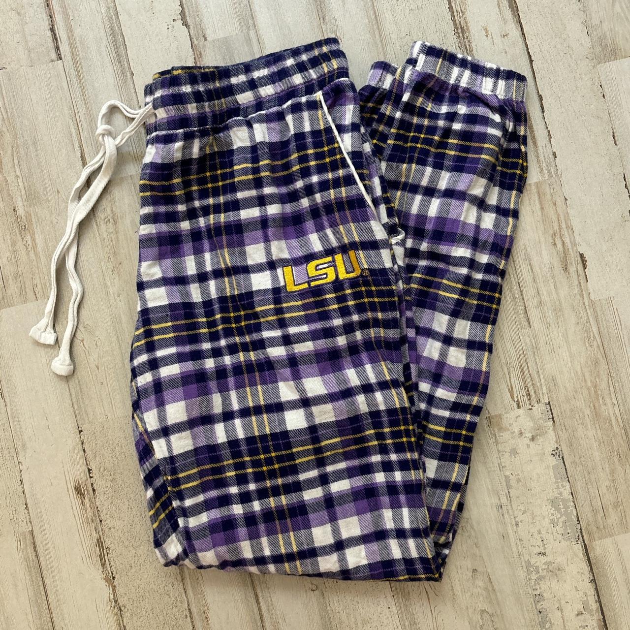 💜 LSU pajamas 💜 - cute plaid LSU college pajama... - Depop