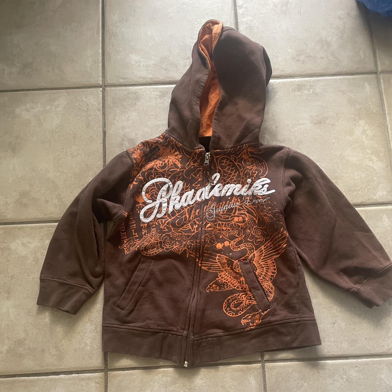 Akademiks y2k style type jacket (kids sizing) Size... - Depop