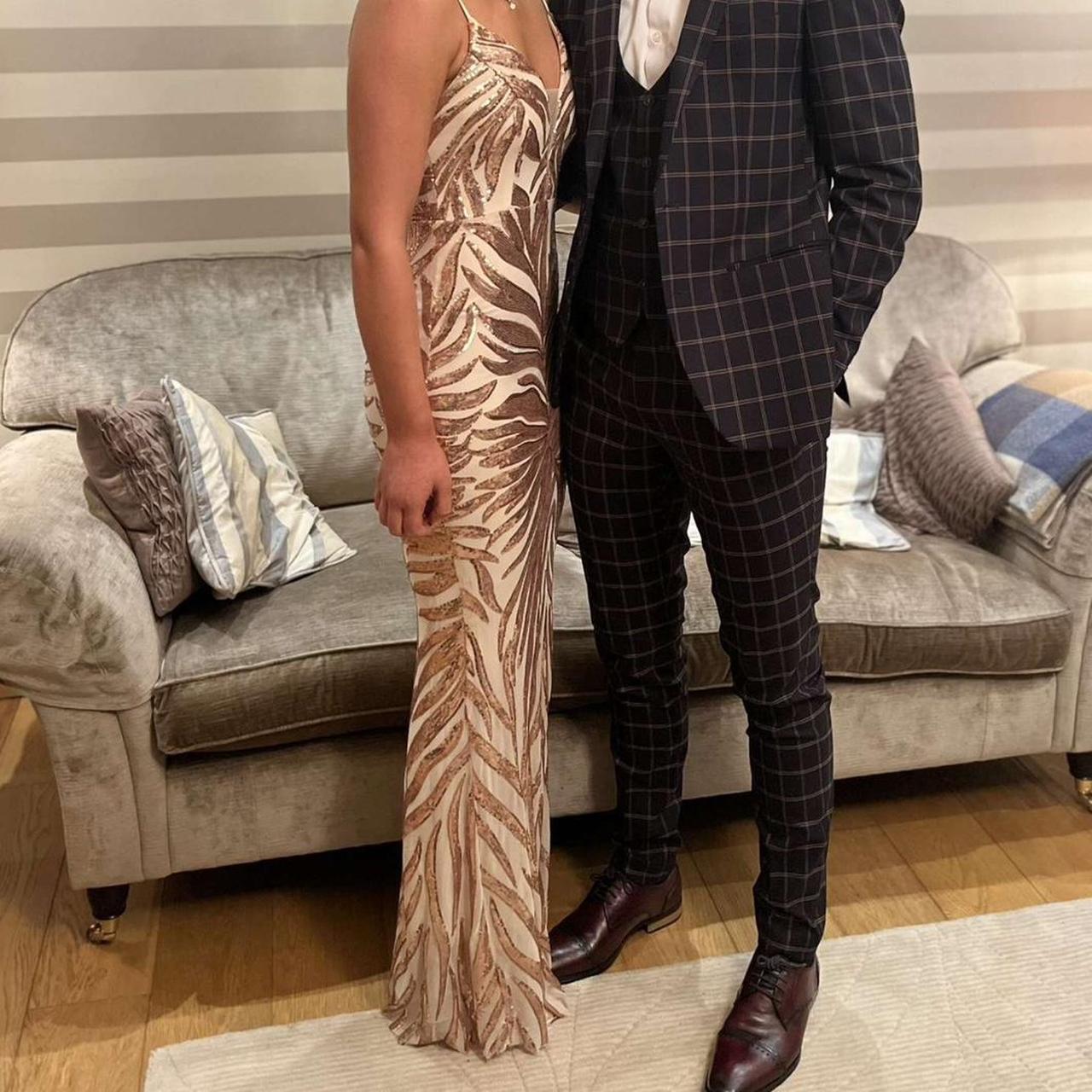 Stunning Gold prom/formal/debs/gala/ball dress... - Depop