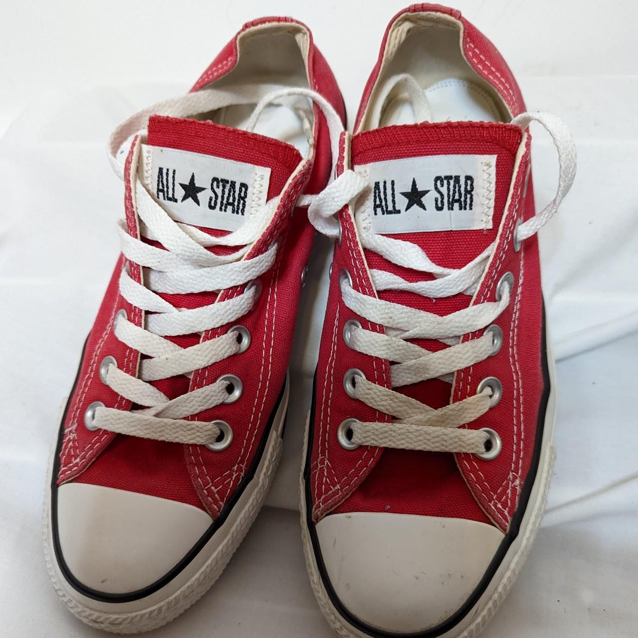Converse Women's Red Trainers | Depop