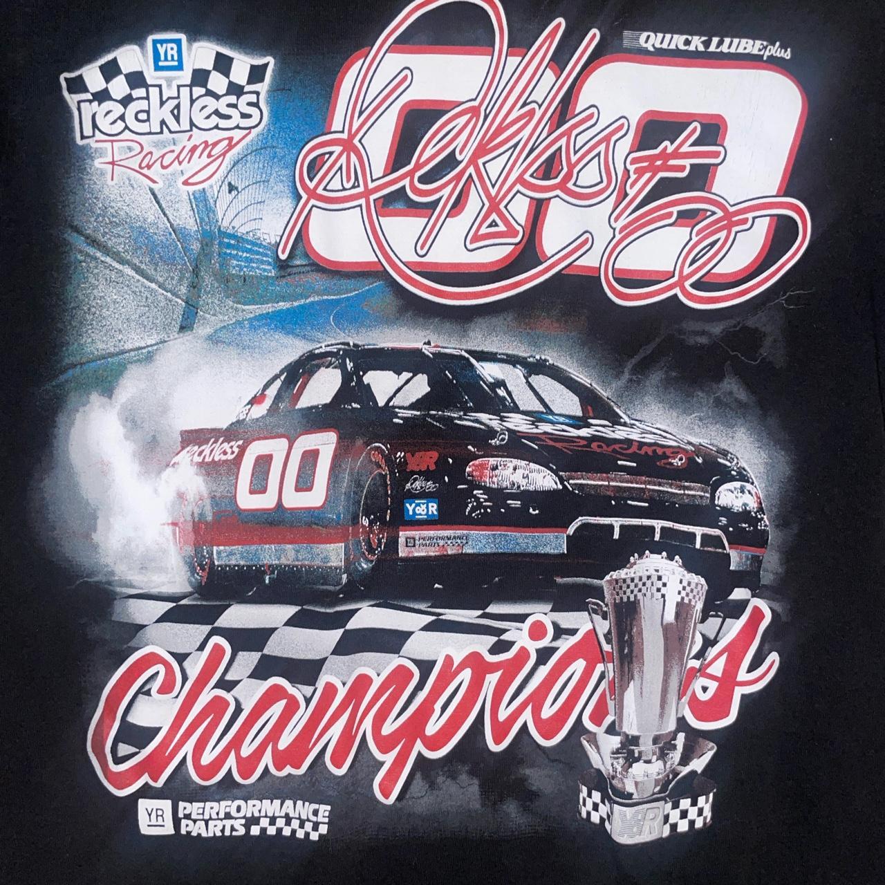 Race car graphic t-shirt - Depop