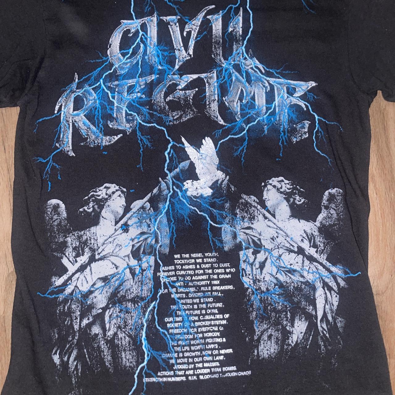 Civil Regime graphic t-shirt - Depop