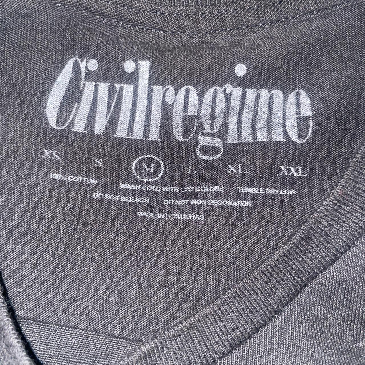 Civil Regime graphic t-shirt - Depop